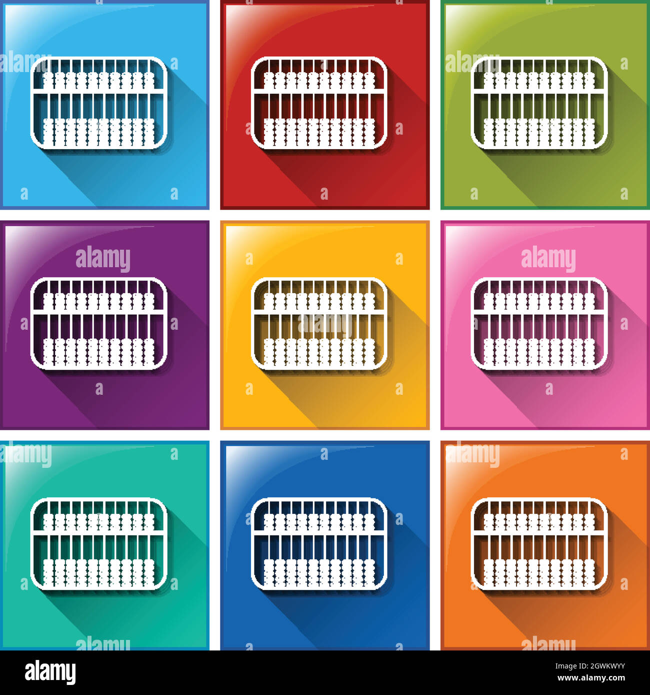 Math icons Stock Vector Images - Alamy