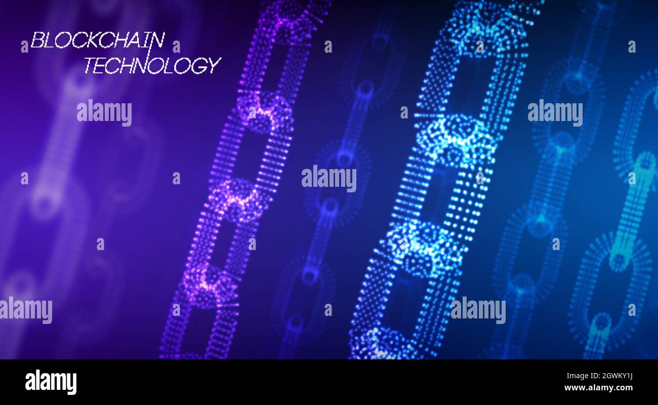 Blockchain technology background. Cryptocurrency fintech block chain ...