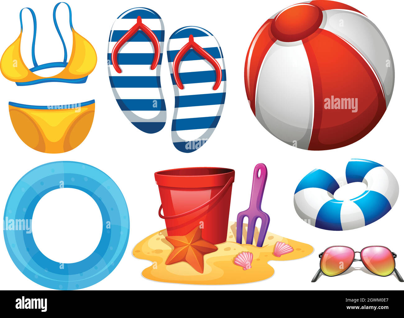 Beachwear Stock Vector Images - Alamy
