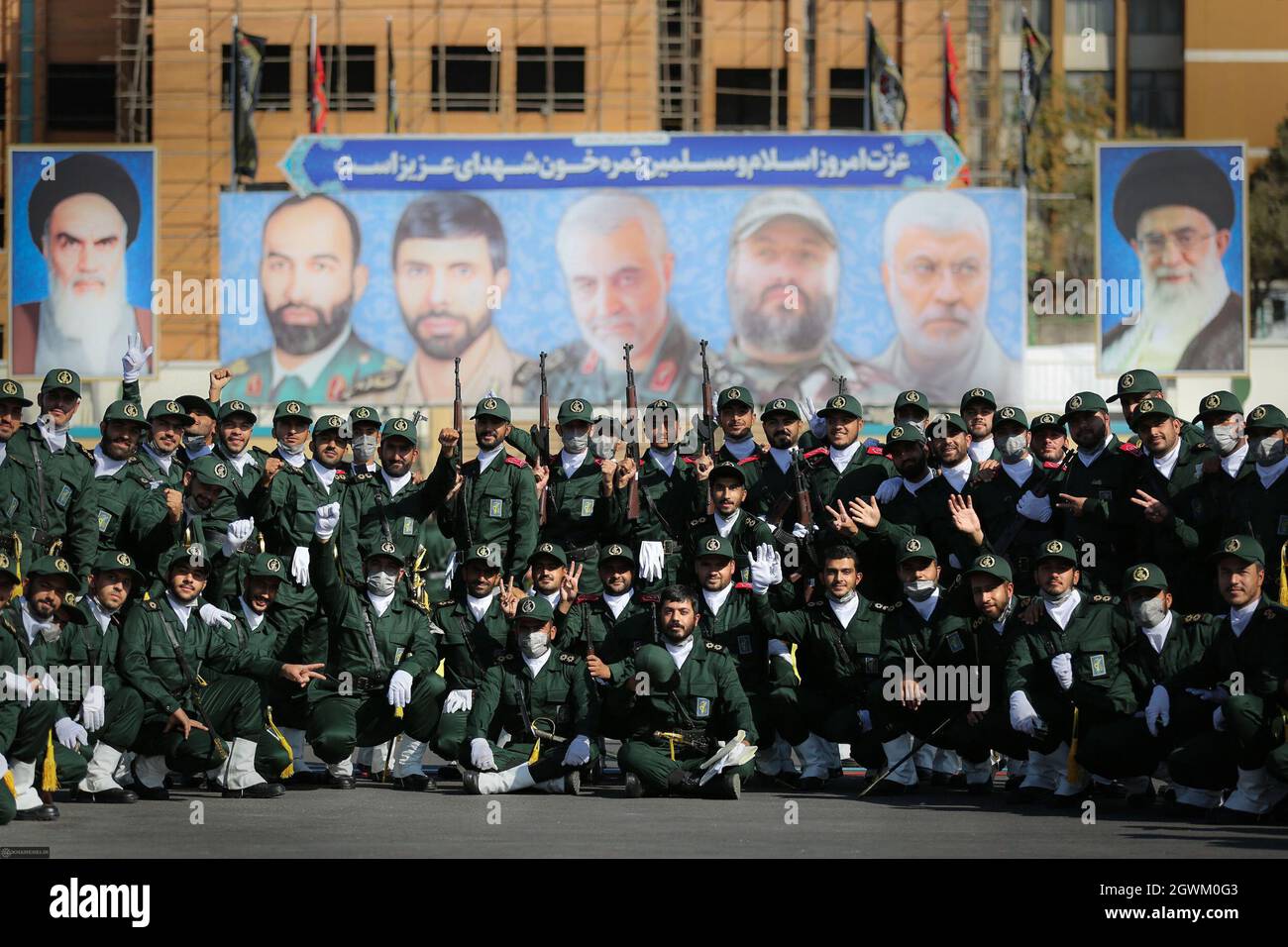 Tehran, Tehran, Iran. 3rd Oct, 2021. Newly graduated cadets perform ...