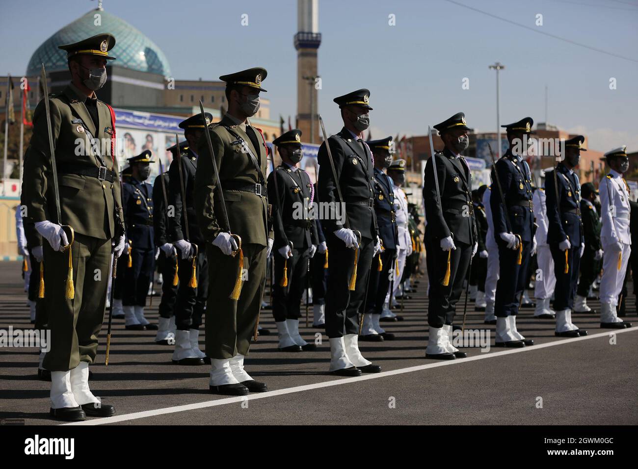 Tehran, Tehran, Iran. 3rd Oct, 2021. Newly graduated cadets perform ...