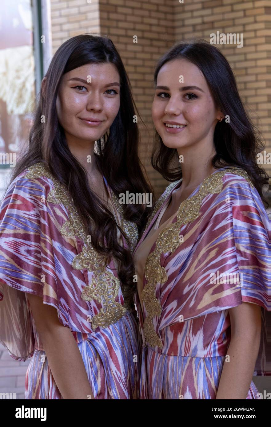 pretty Uzbek girl, part of welcoming delegation for conference ...