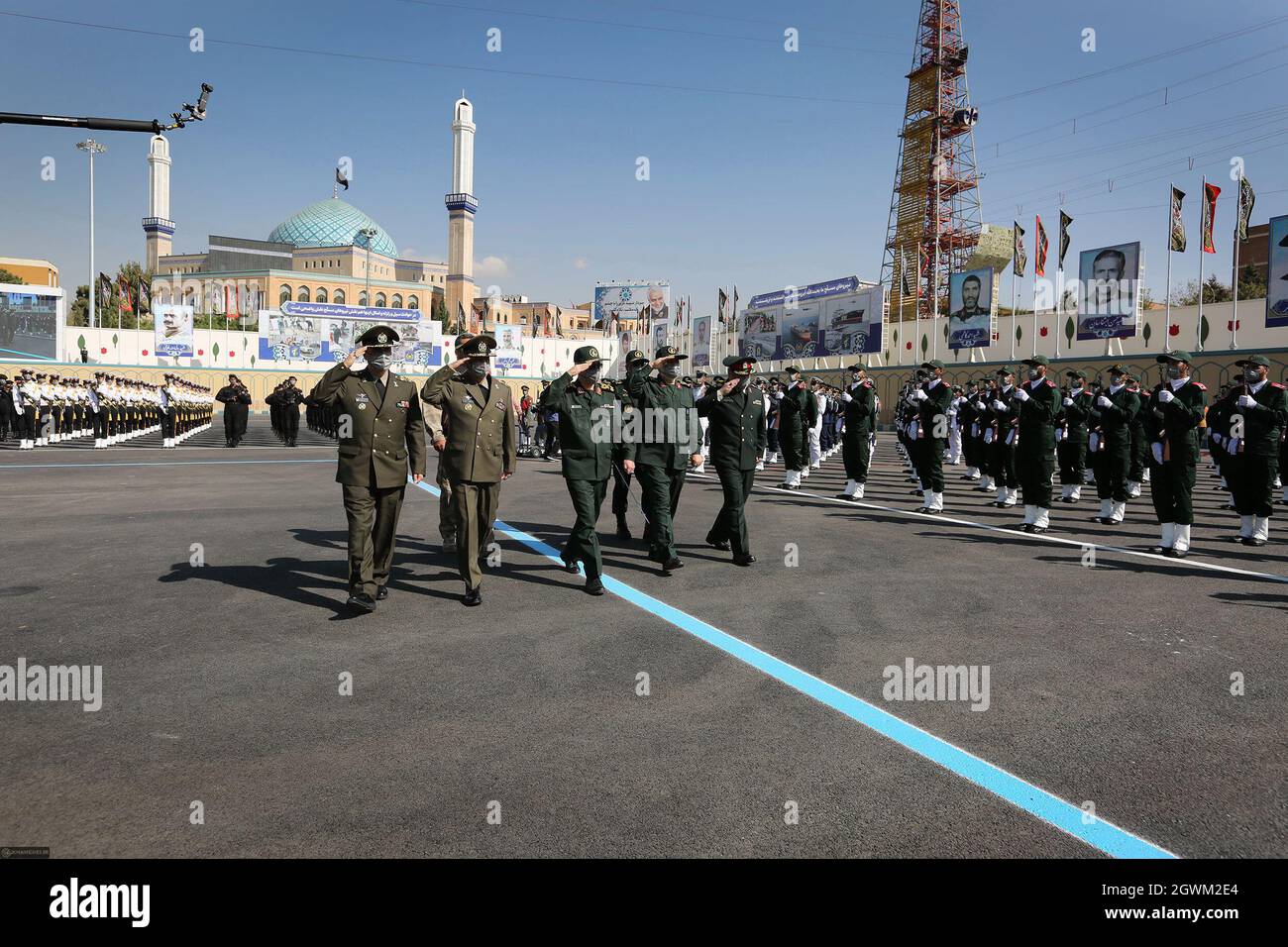 Tehran, Tehran, Iran. 3rd Oct, 2021. Newly graduated cadets perform ...
