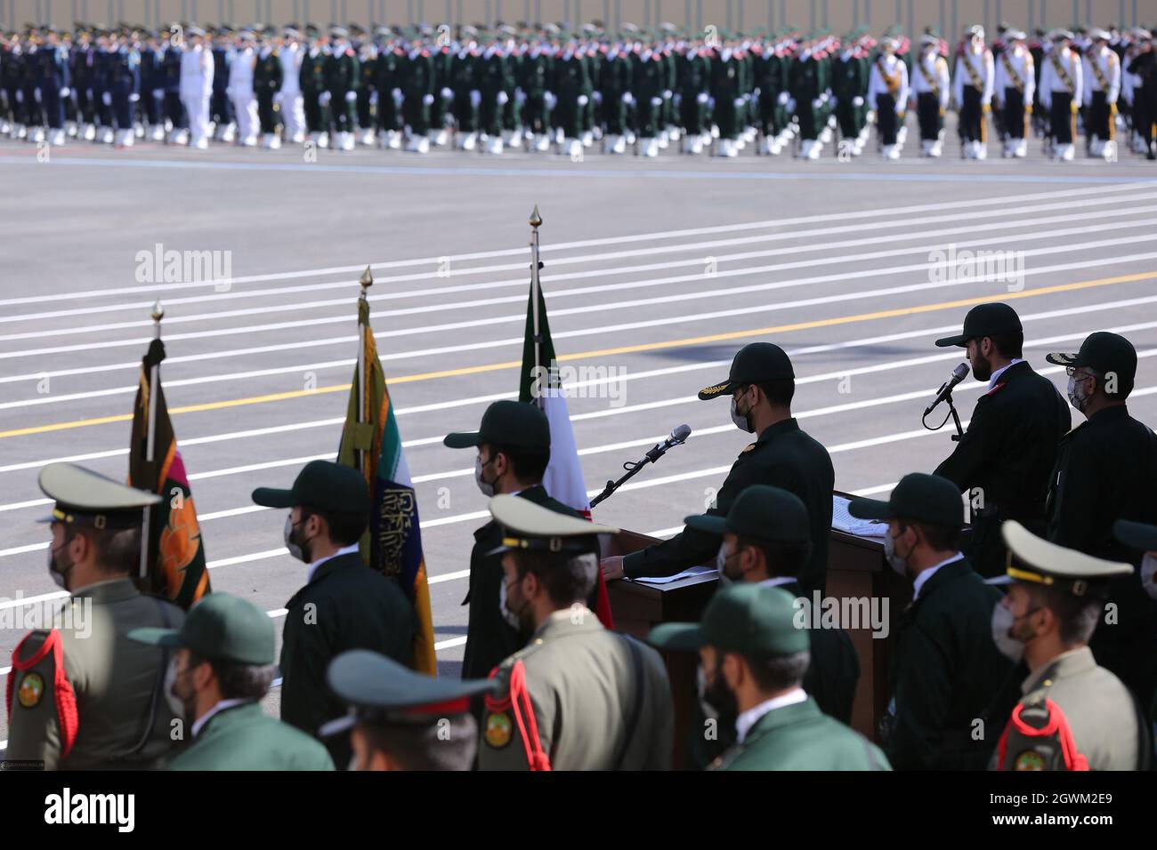 Tehran, Tehran, Iran. 3rd Oct, 2021. Newly graduated cadets perform ...