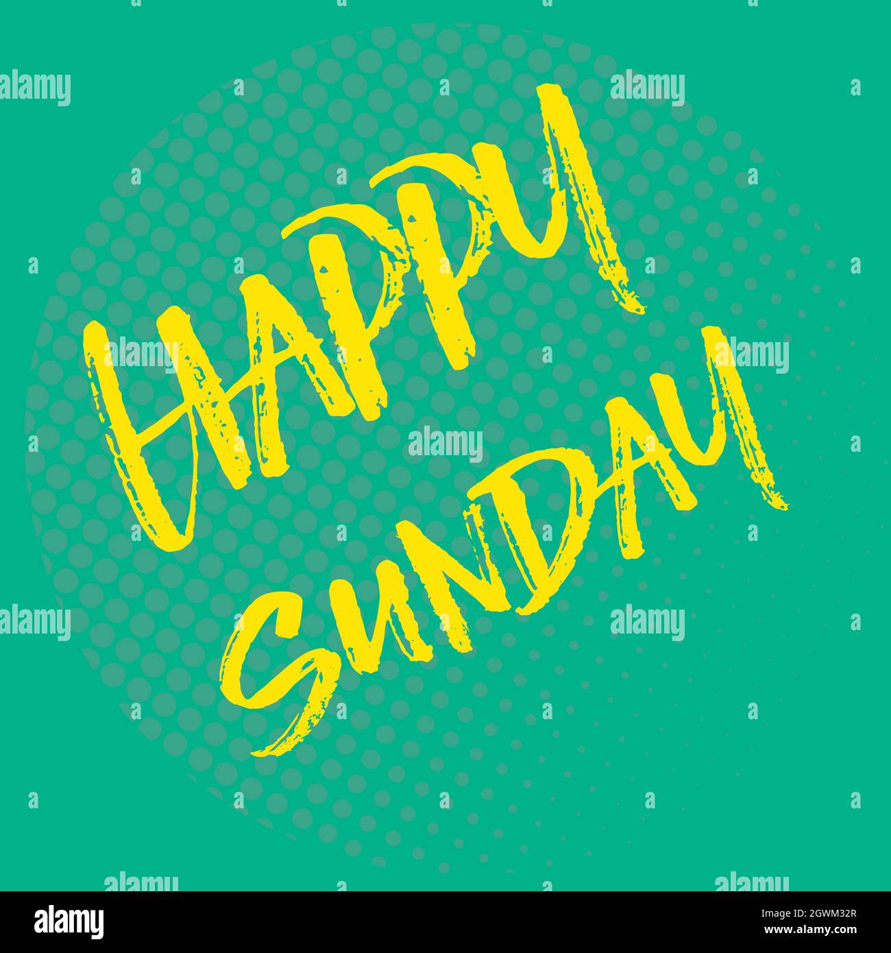 Happy Sunday Vector Template. Modern vector template for poster, banner ...