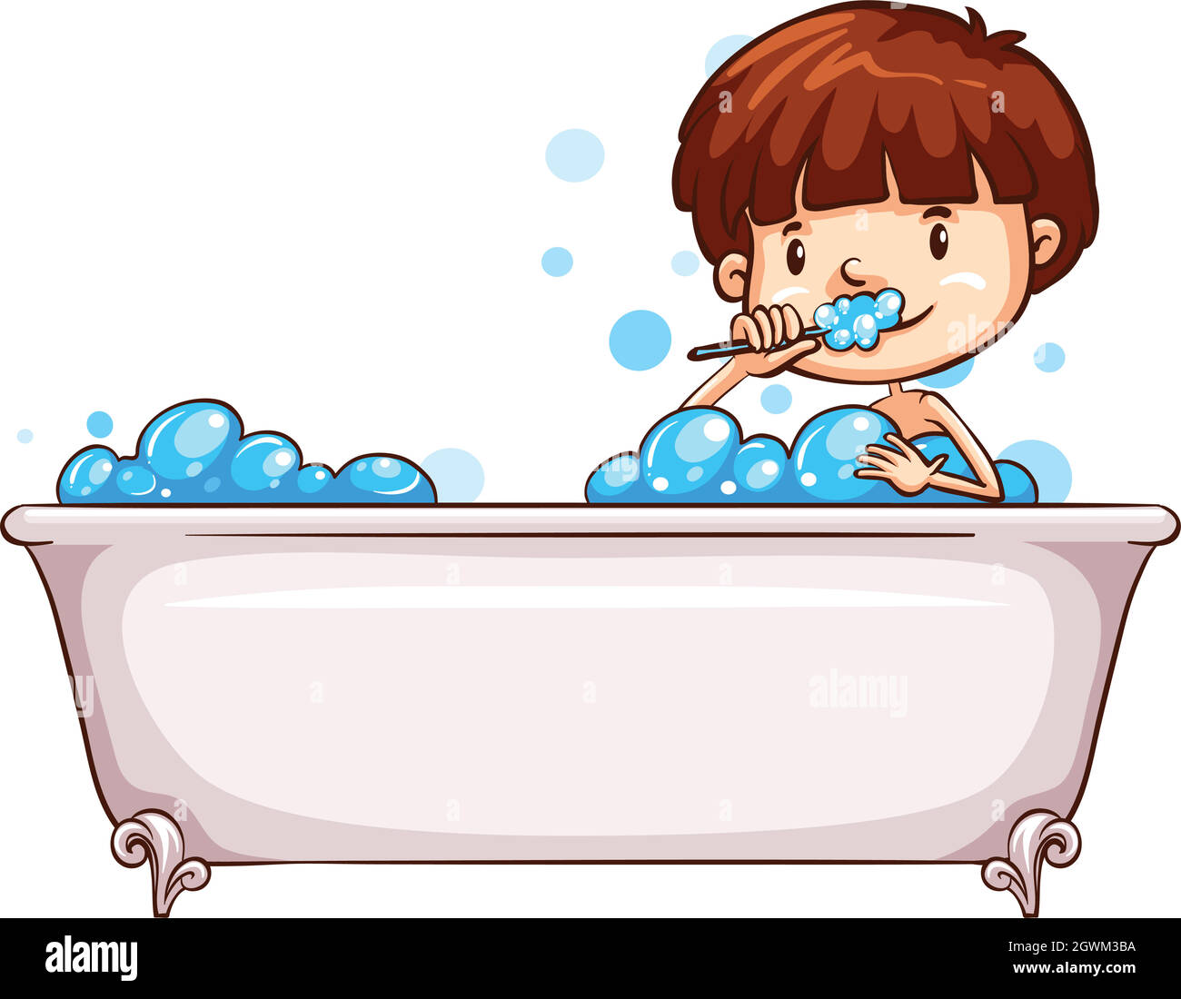 Male bathing Stock Vector Images - Alamy