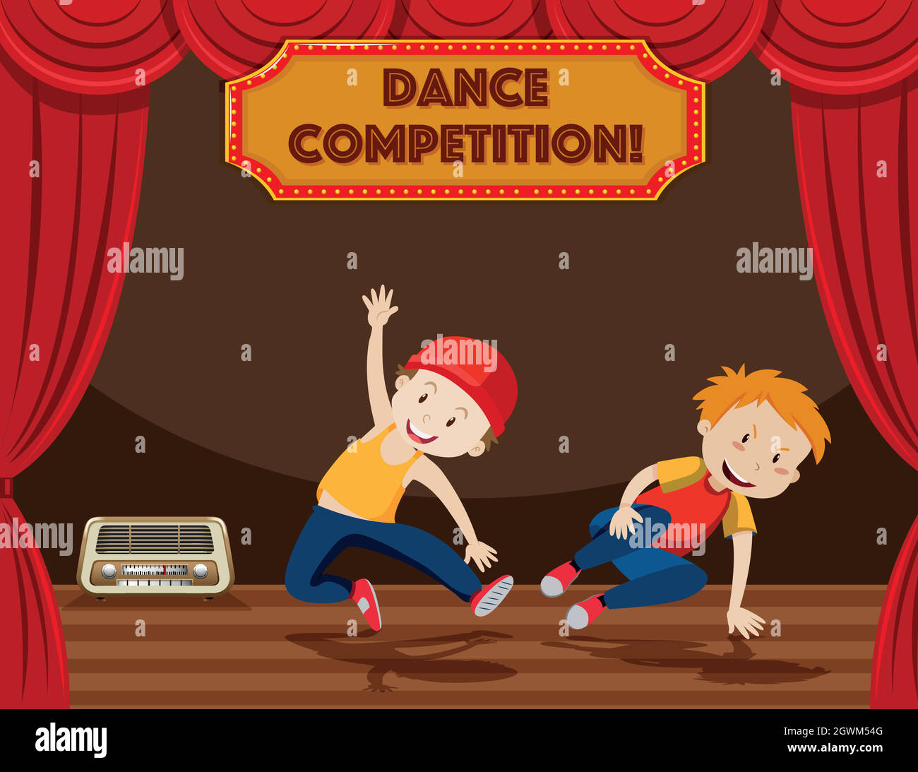 Young man performing breakdance Stock Vector Images - Alamy