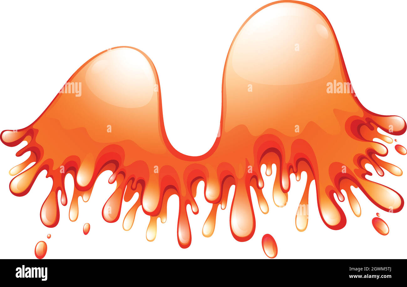 Orange splash on white Stock Vector Image & Art - Alamy