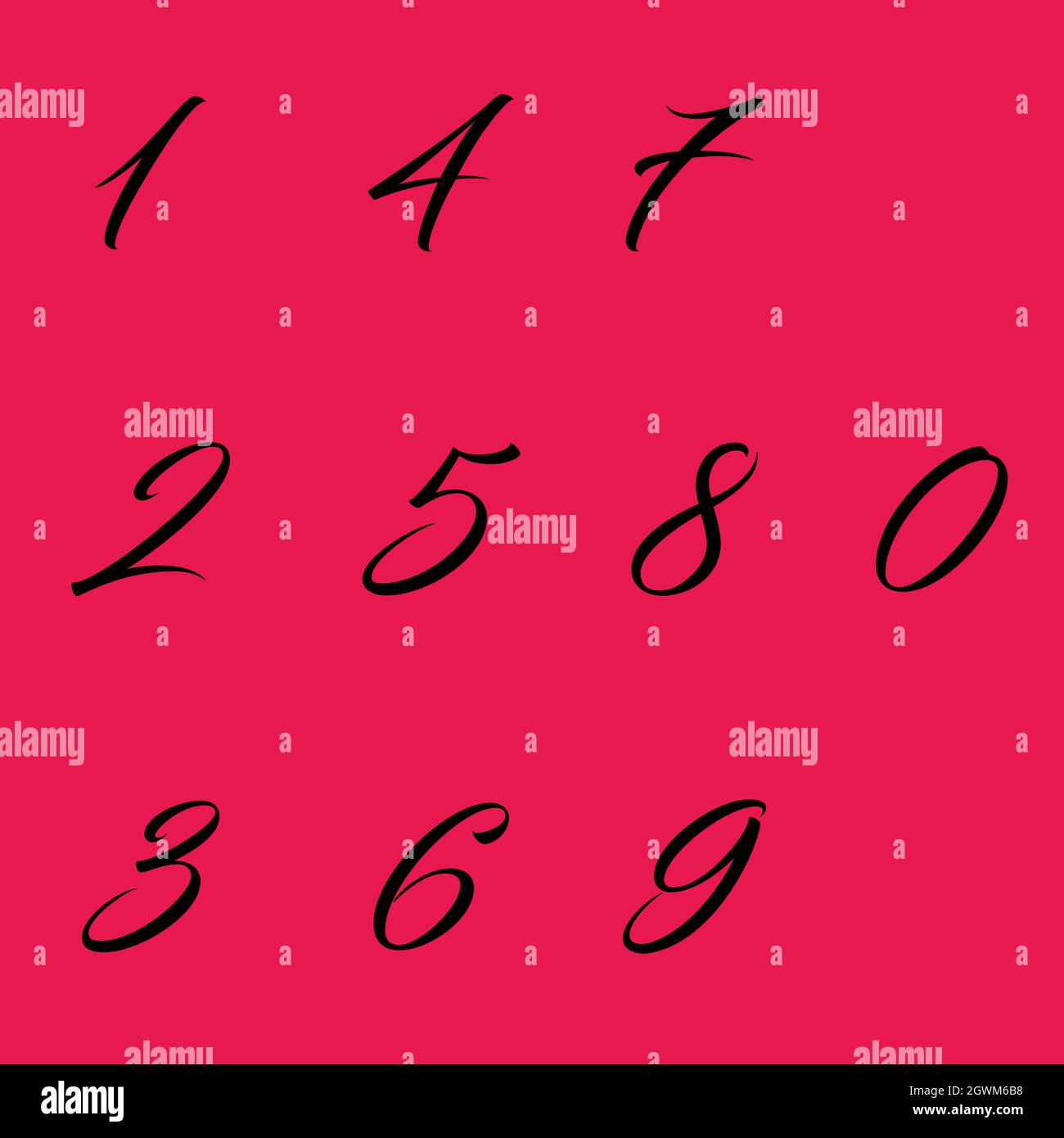 Making numbers Stock Vector Images - Alamy