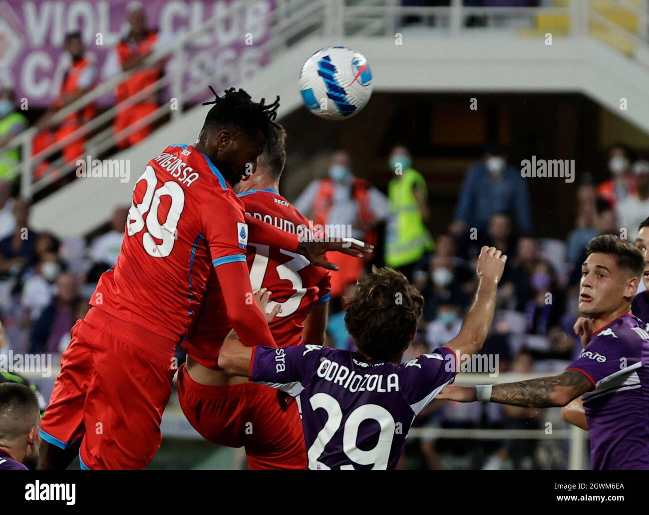 Franchi Stadium, Florence, Italy. 3rd Oct, 2021. Serie A football ...
