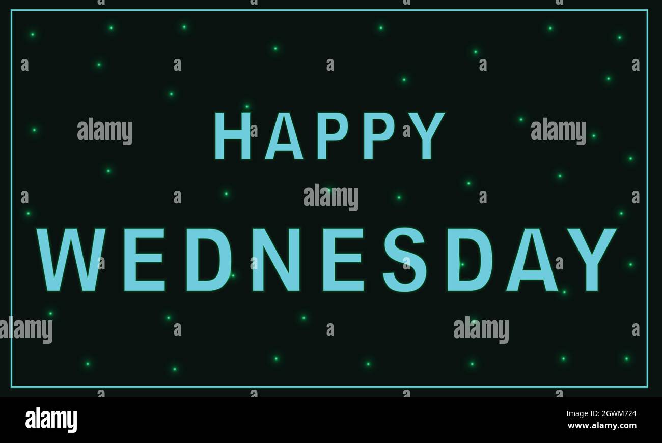 Happy Wednesday Vector Template. Modern vector template for poster ...