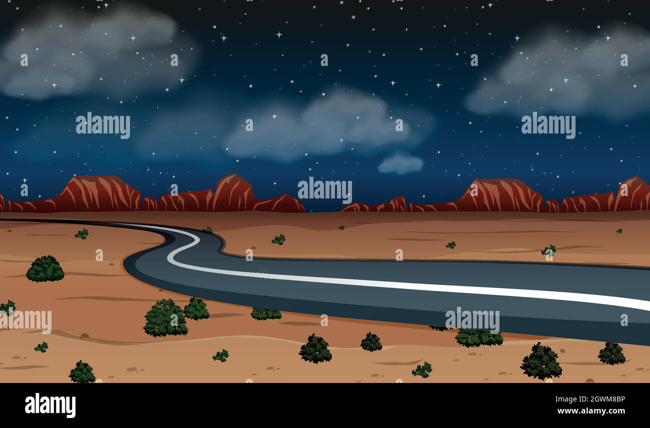Sand road Stock Vector Images - Alamy