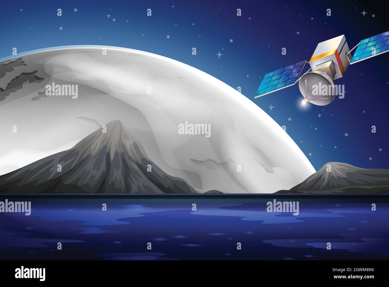 Ocean observation satellite Stock Vector Images - Alamy