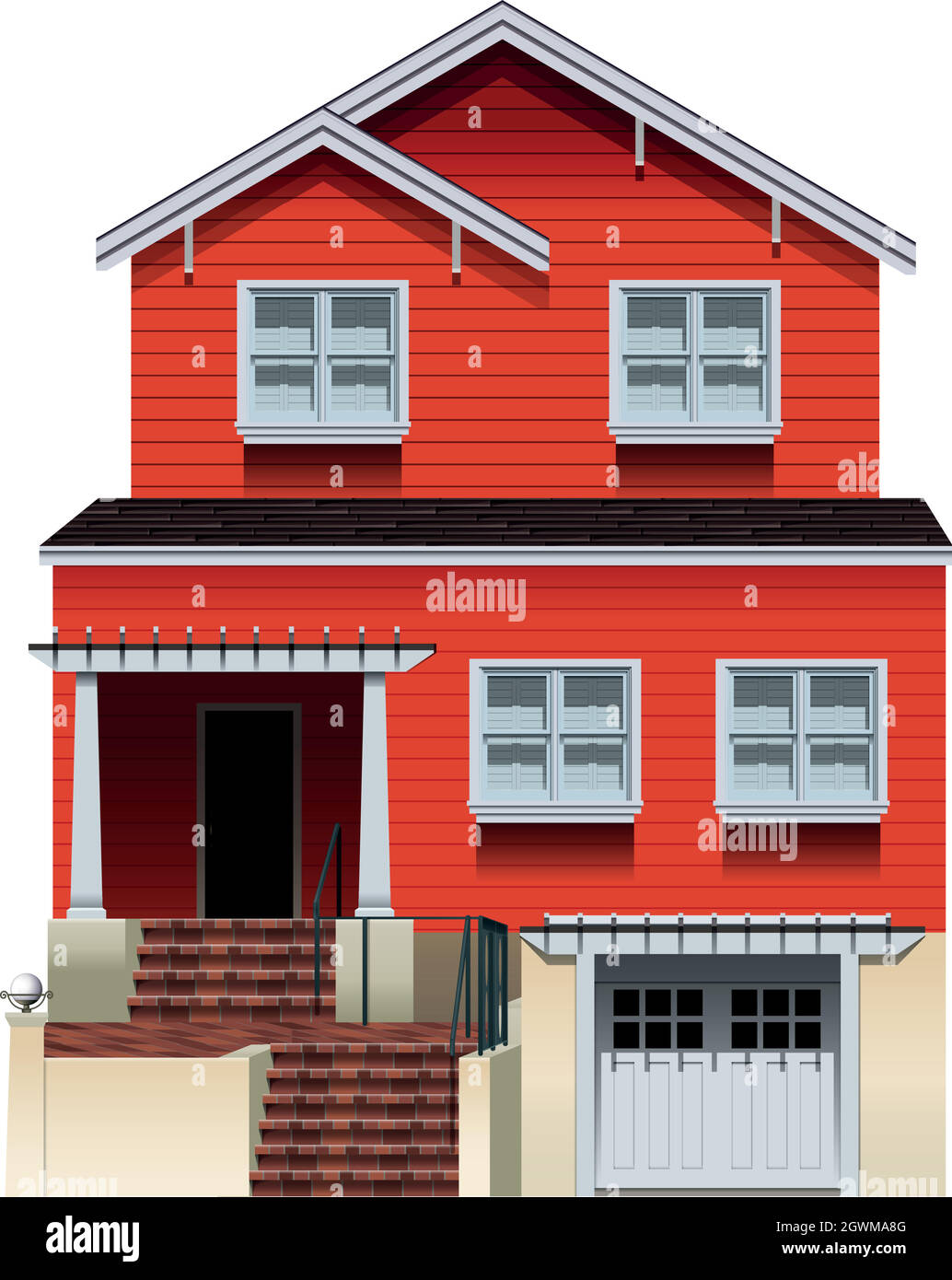 Old building stairs Stock Vector Images - Alamy