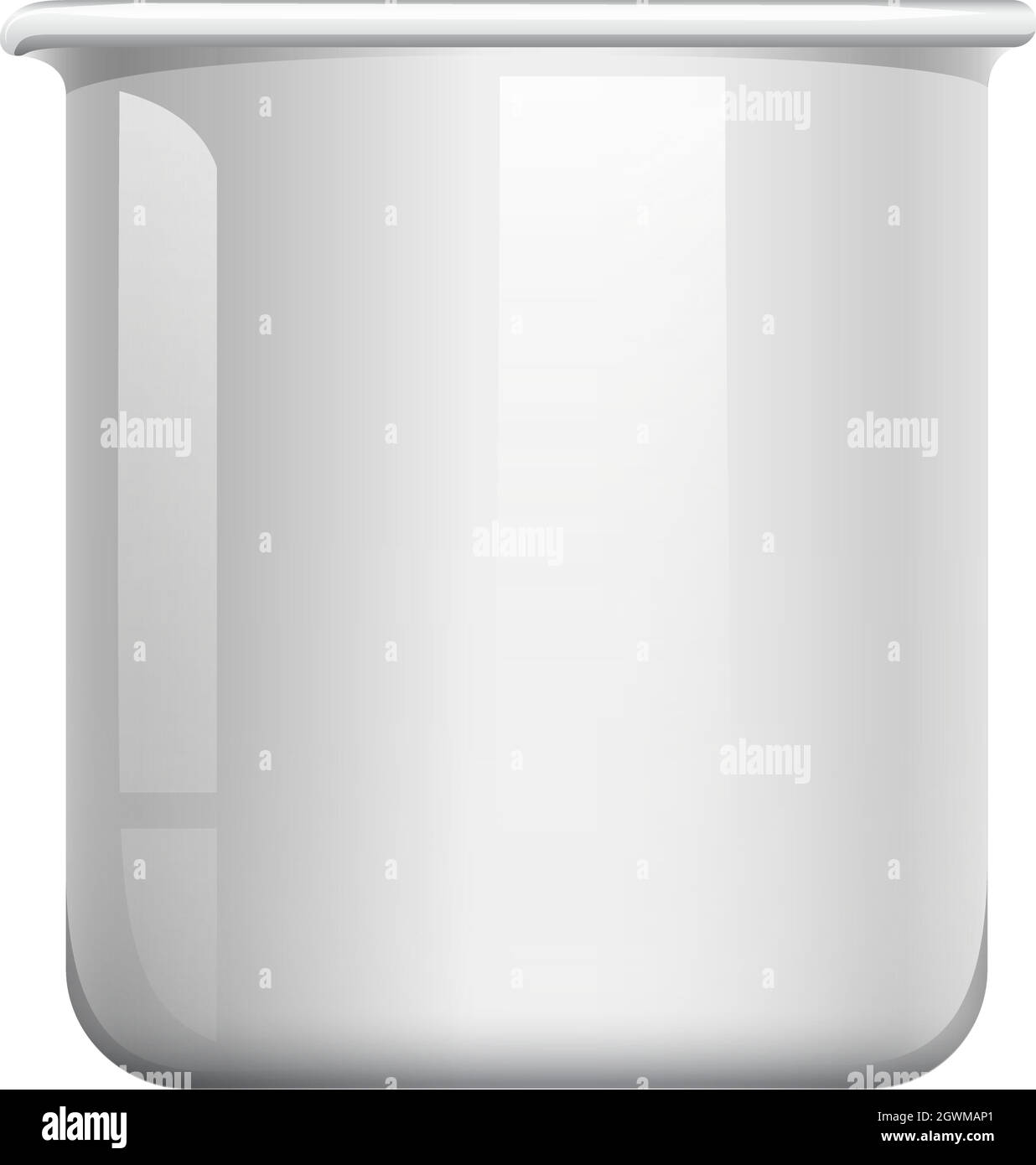White beaker on white Stock Vector Image & Art - Alamy