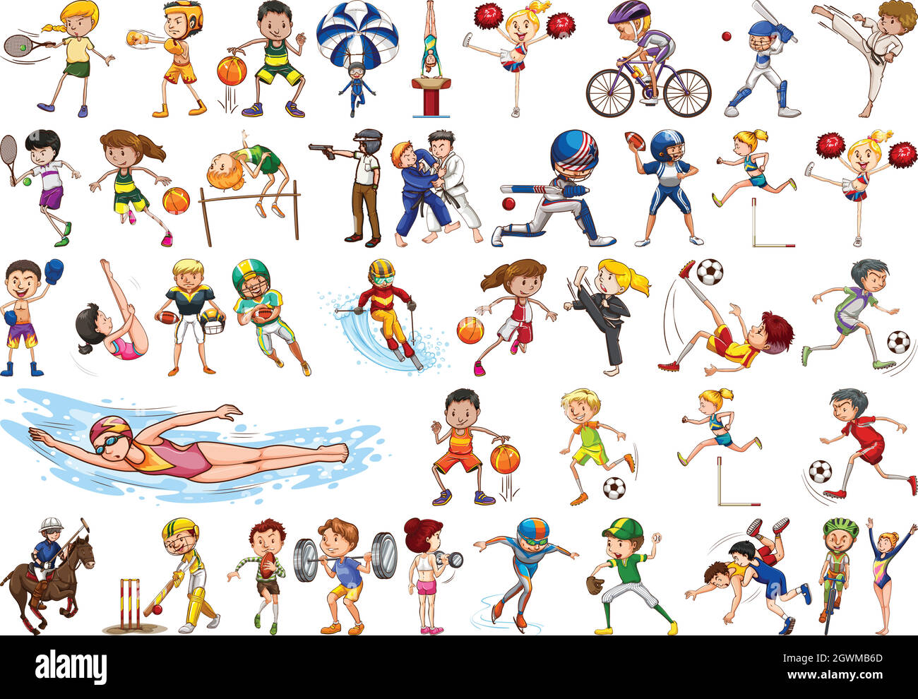 Male character set Cut Out Stock Images & Pictures - Alamy