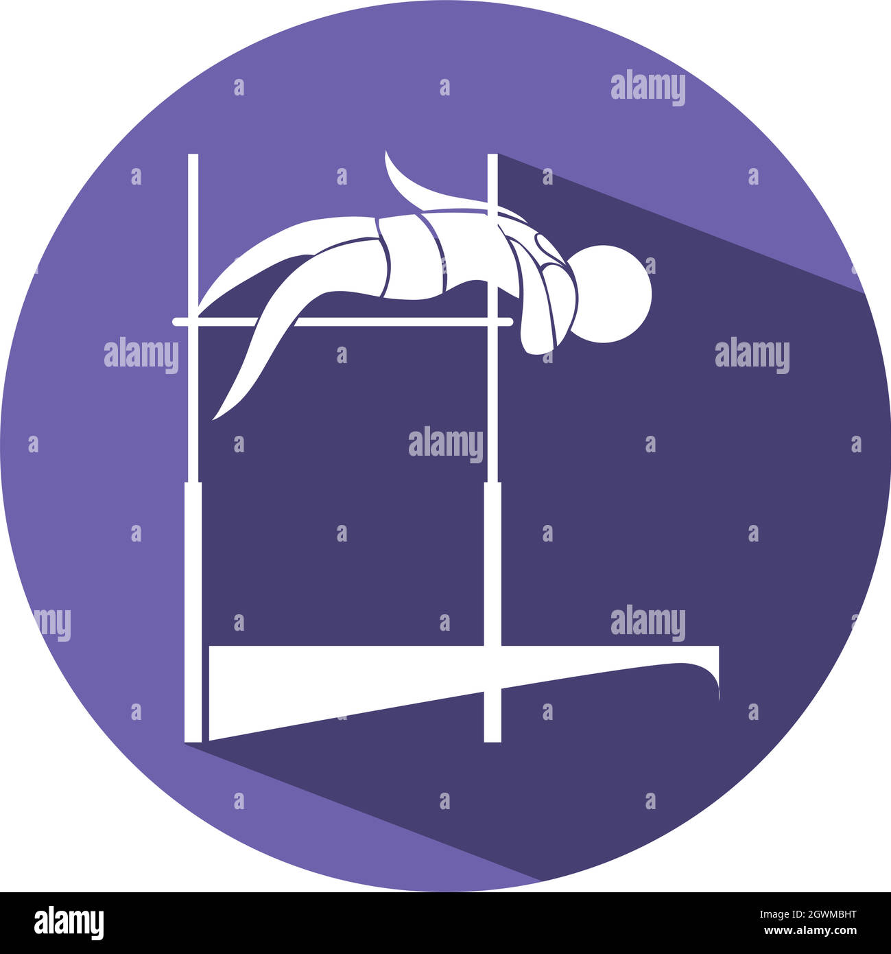 Sport icon design for high jump Stock Vector Image & Art - Alamy