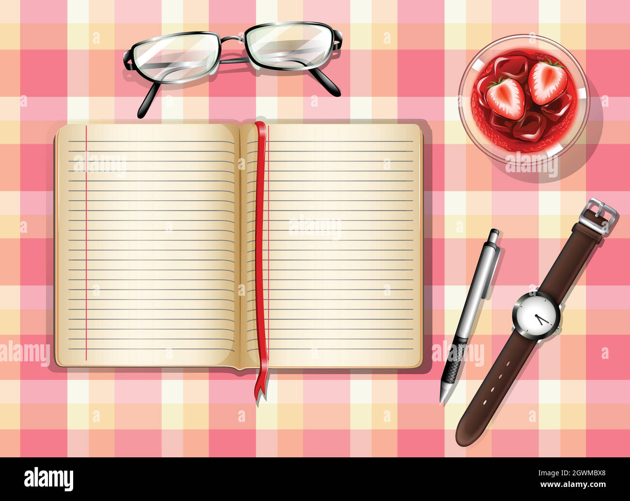 Cocktail with a view Stock Vector Images - Alamy