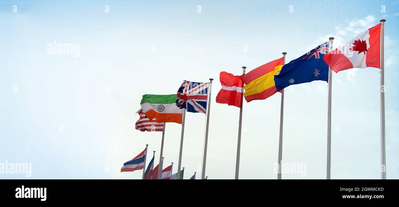 Global flag hi-res stock photography and images - Alamy