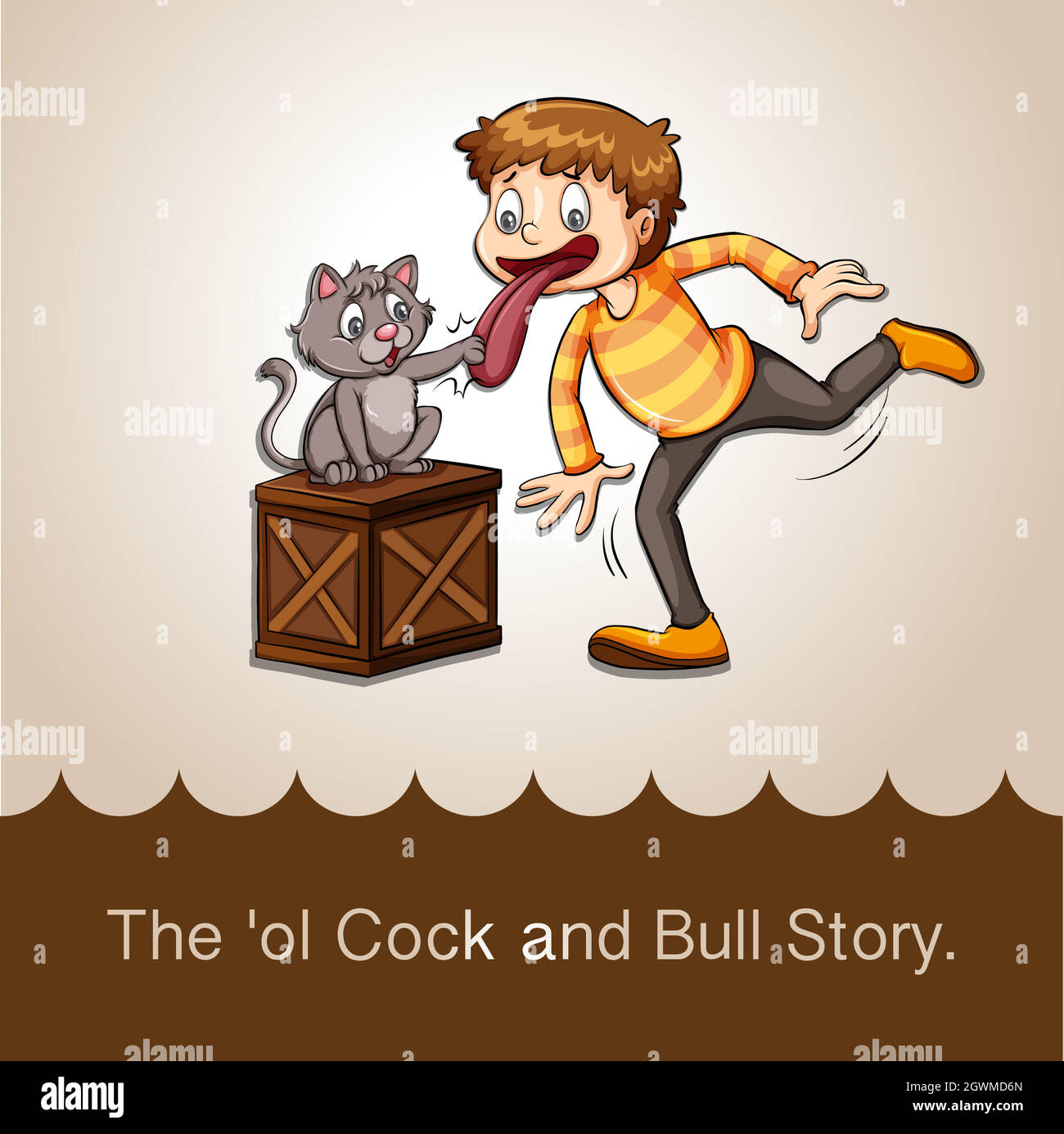The old cock and bull story Stock Vector Image & Art - Alamy