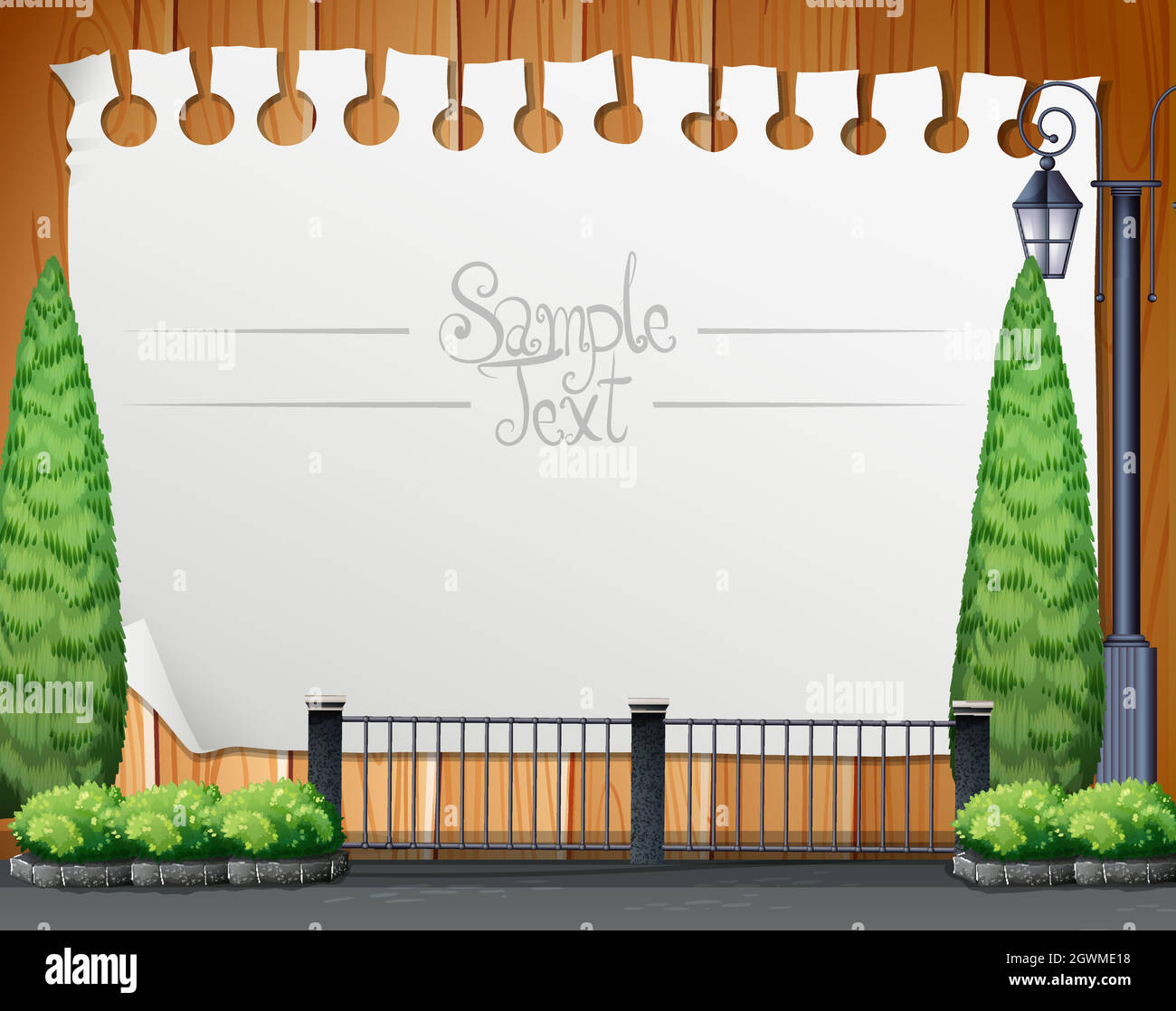 Paper garden Stock Vector Images - Alamy