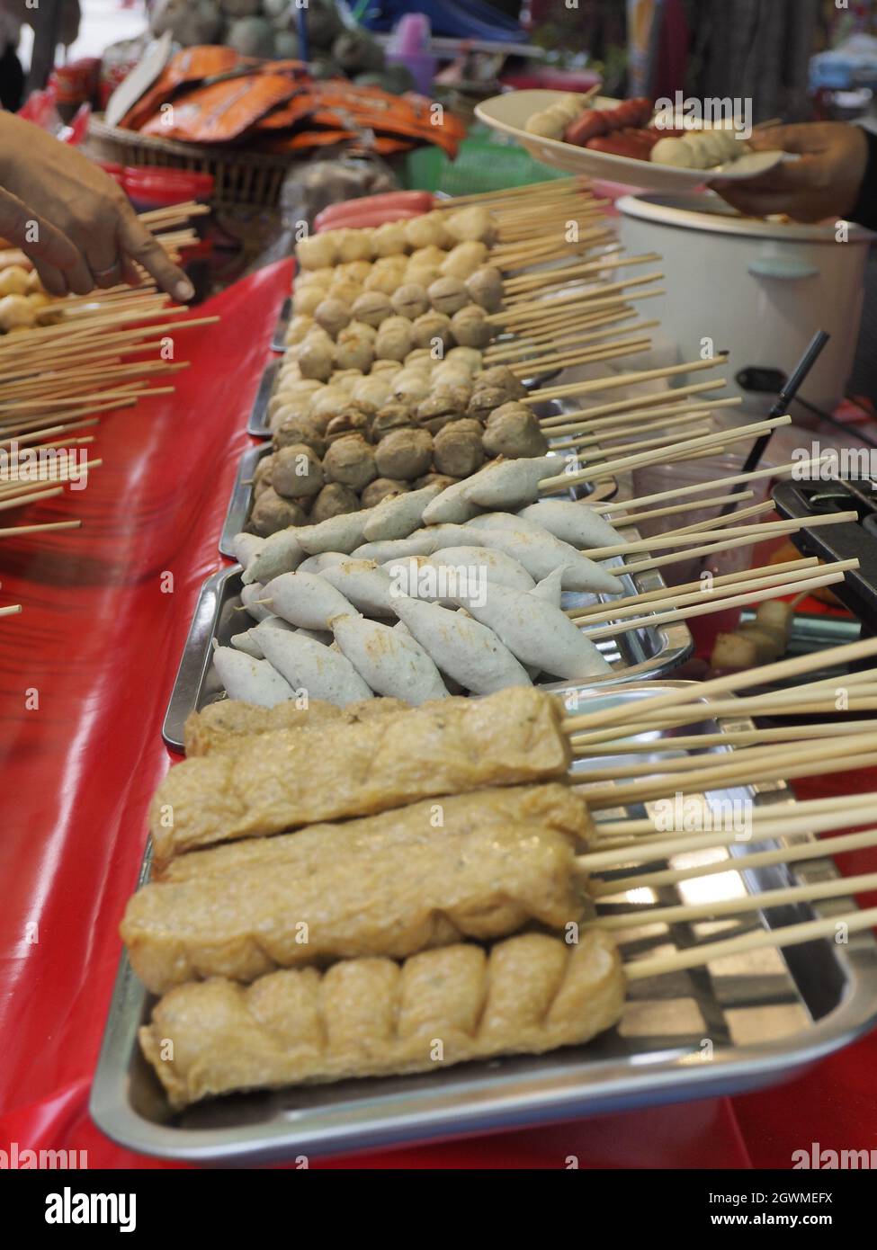Food In Market Stall Stock Photo - Alamy