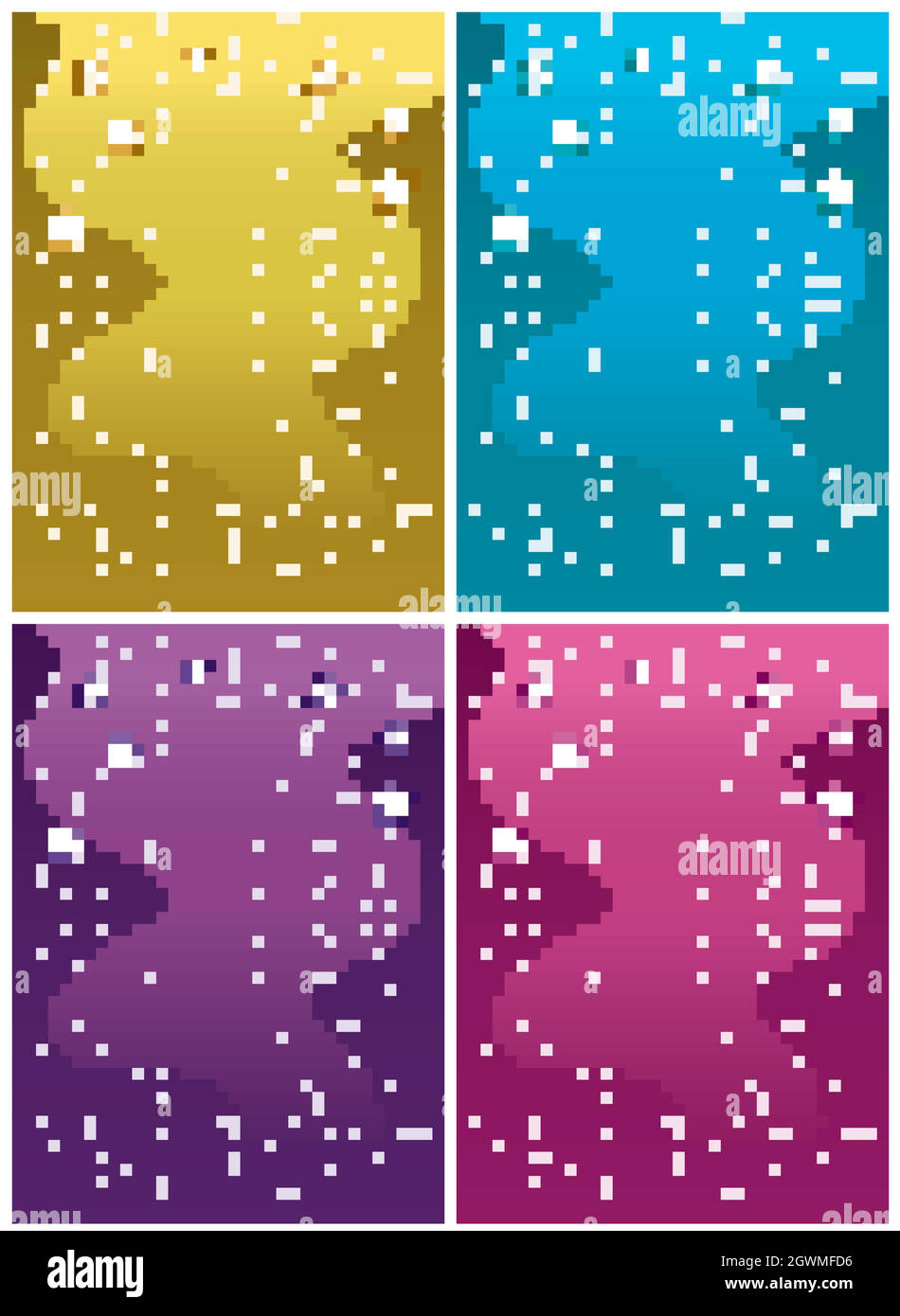 Pink blue sky template Cut Out Stock Images & Pictures - Alamy