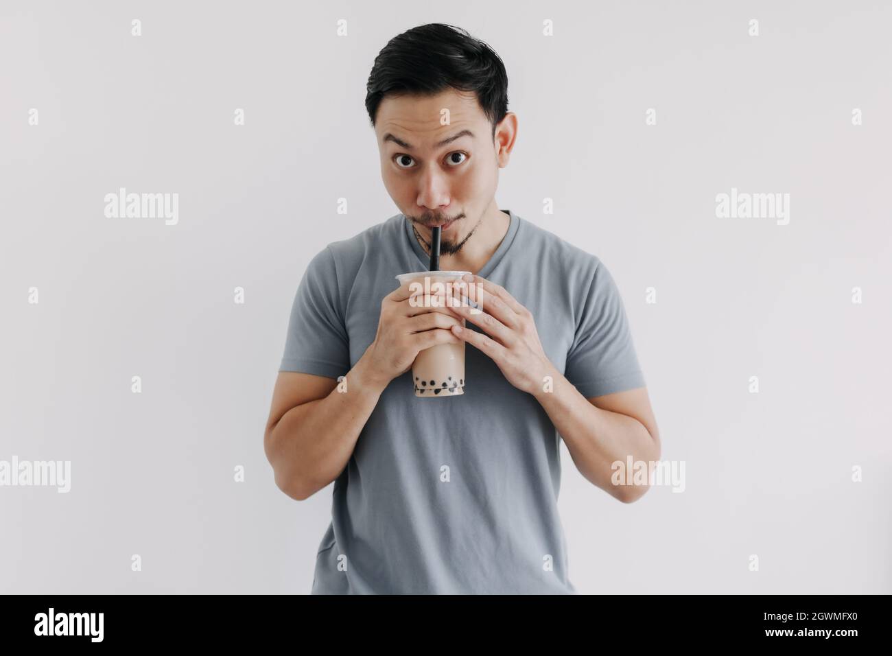 Boba iced tea hi-res stock photography and images - Alamy