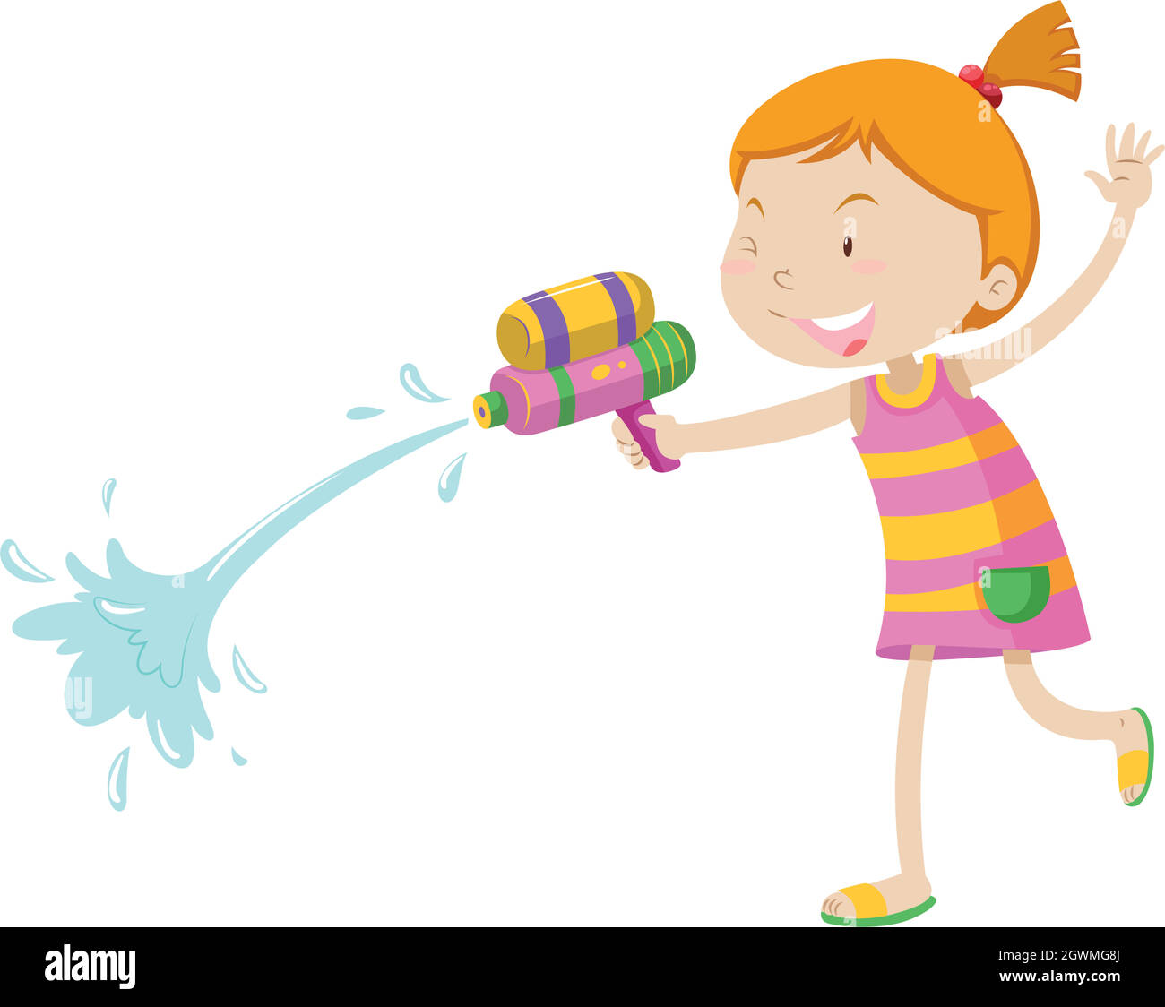 Girl Shooting Clip Art