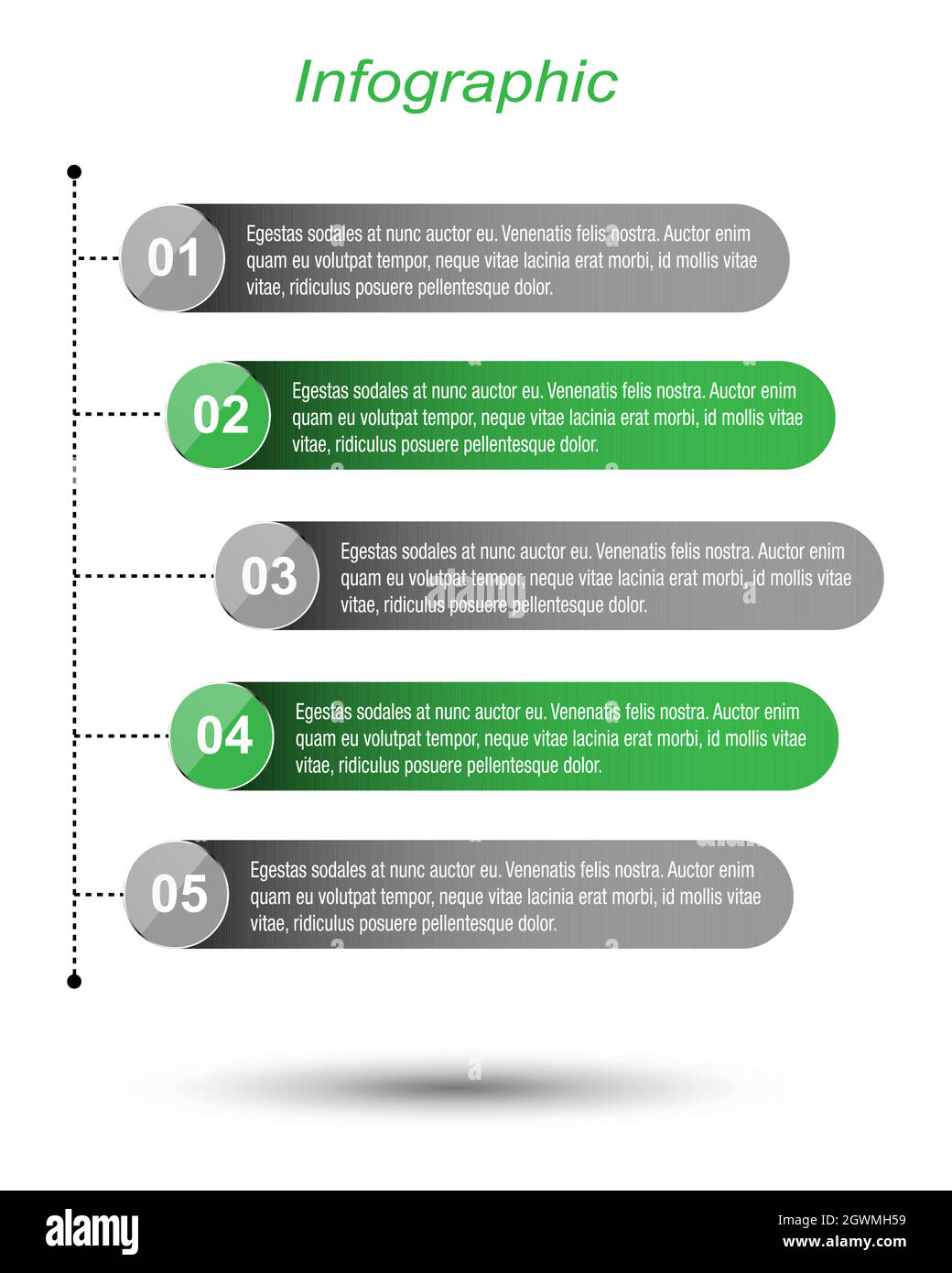 Infographic design template with paper tags Stock Vector Image & Art ...