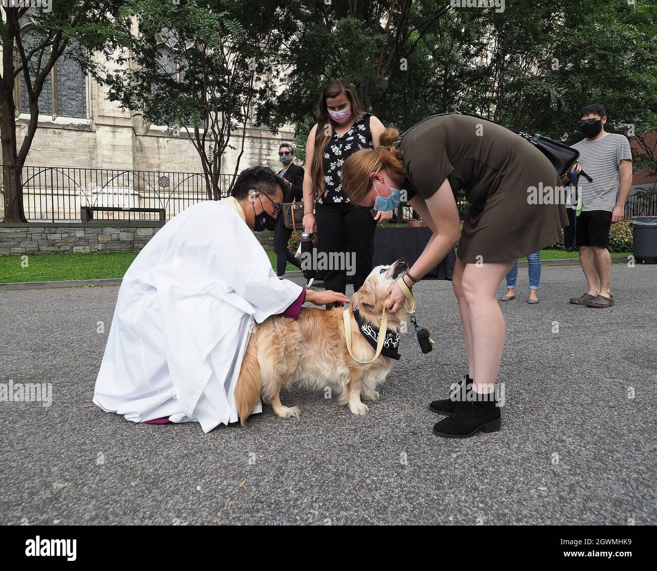 New York, New York, USA. 3rd Oct, 2021. The blessing of animals at ...