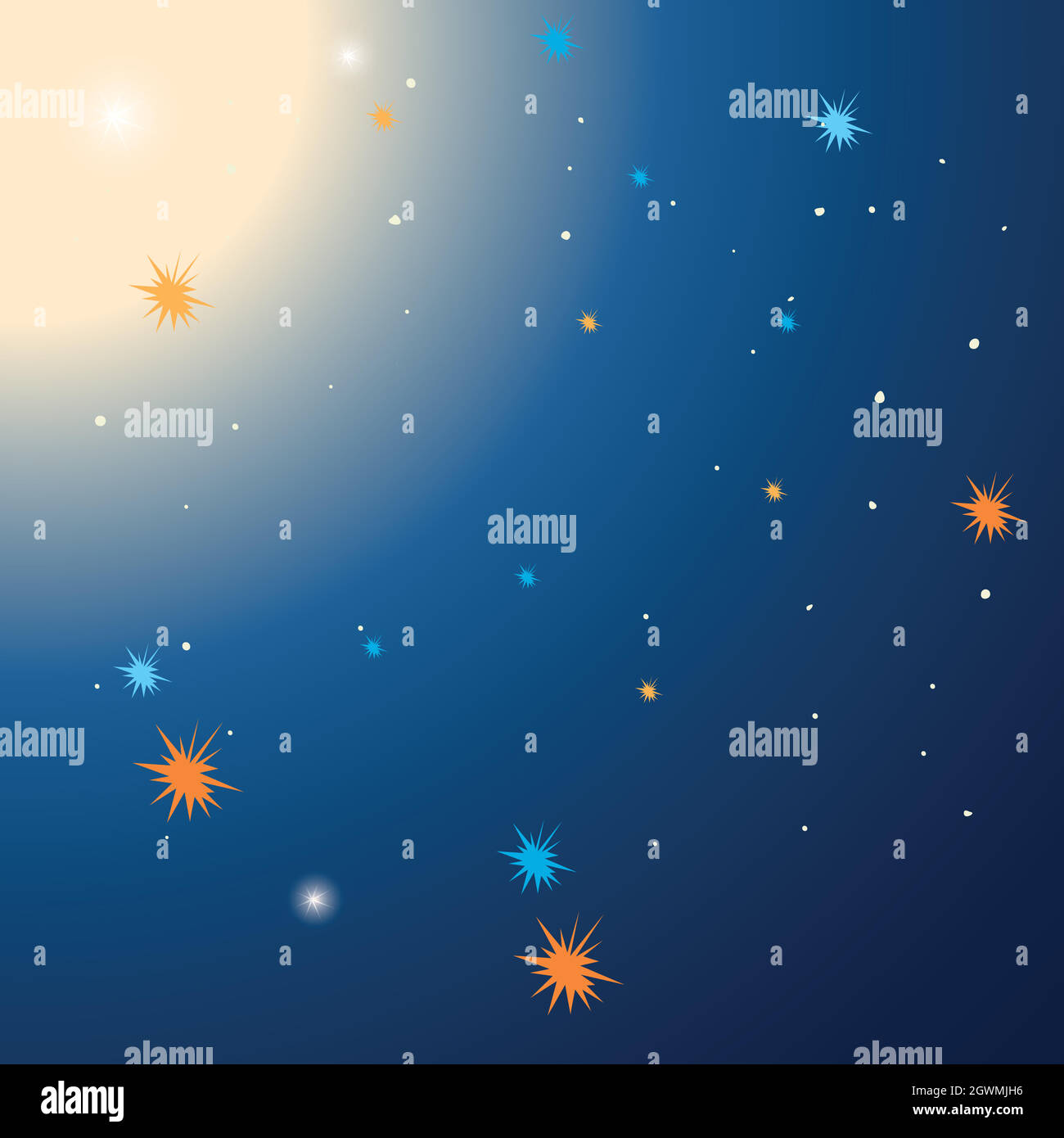Background template with stars at night Stock Vector Image & Art - Alamy