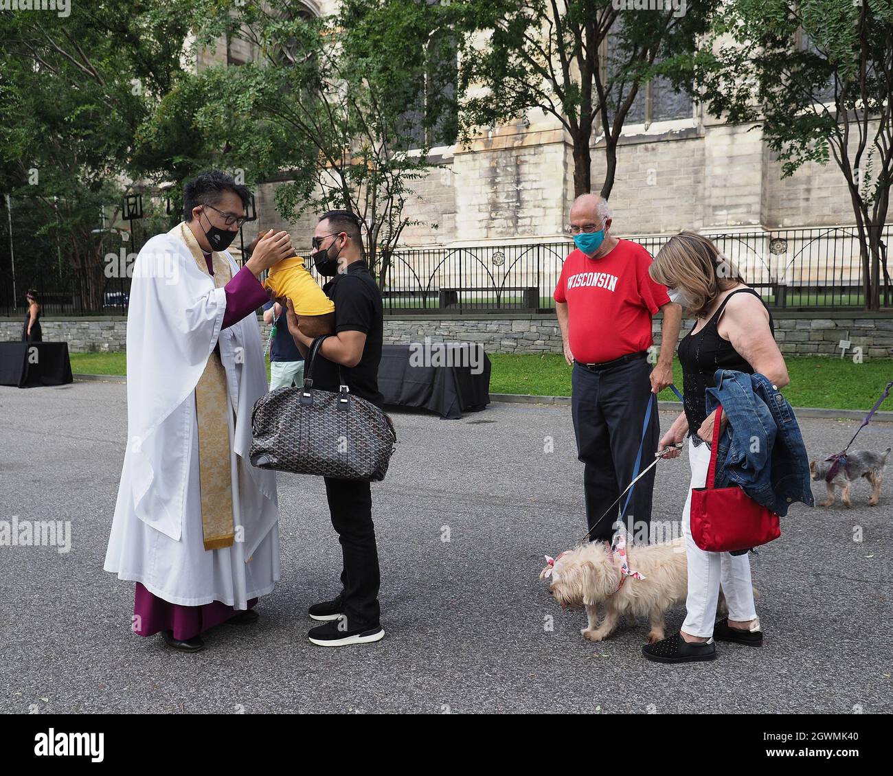 New York, New York, USA. 3rd Oct, 2021. The blessing of animals at ...