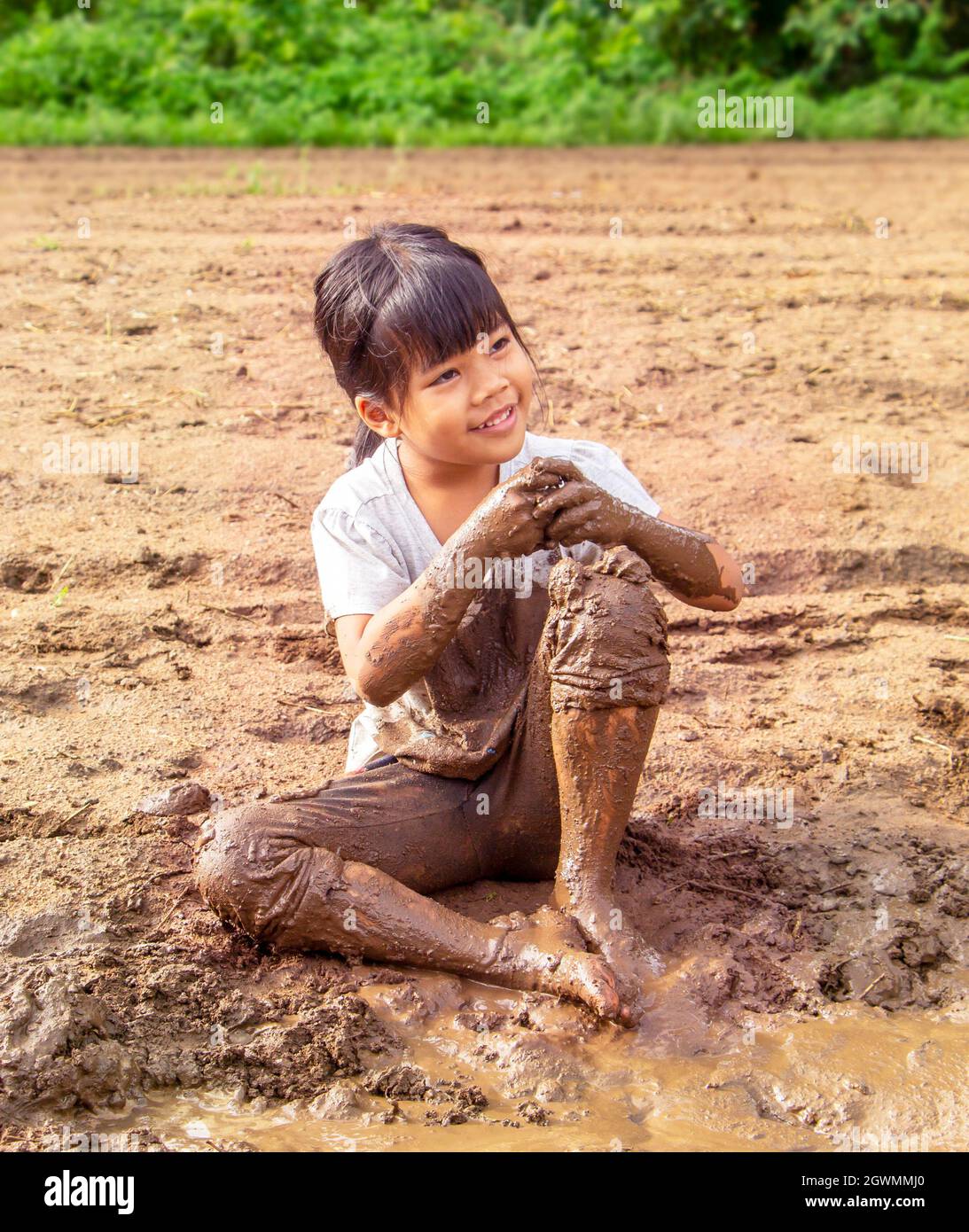 Little Girl Covered In Mud at Patricia Henderson blog
