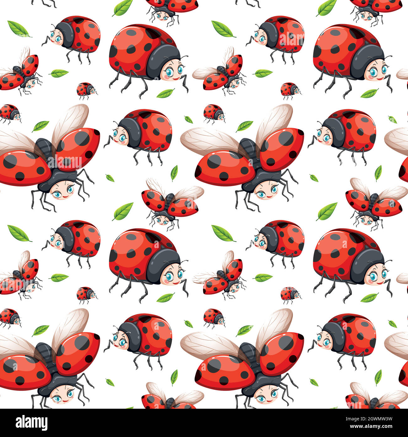 Ladybug Stock Vector Images - Alamy