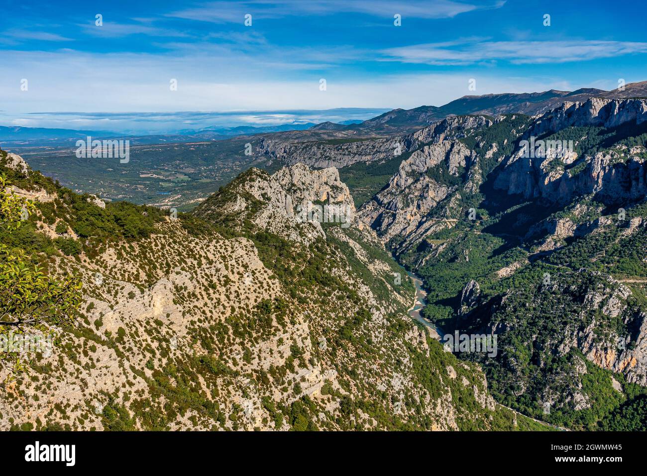 Verdon Gorge, Gorges du Verdon, amazing landscape of the famous canyon ...
