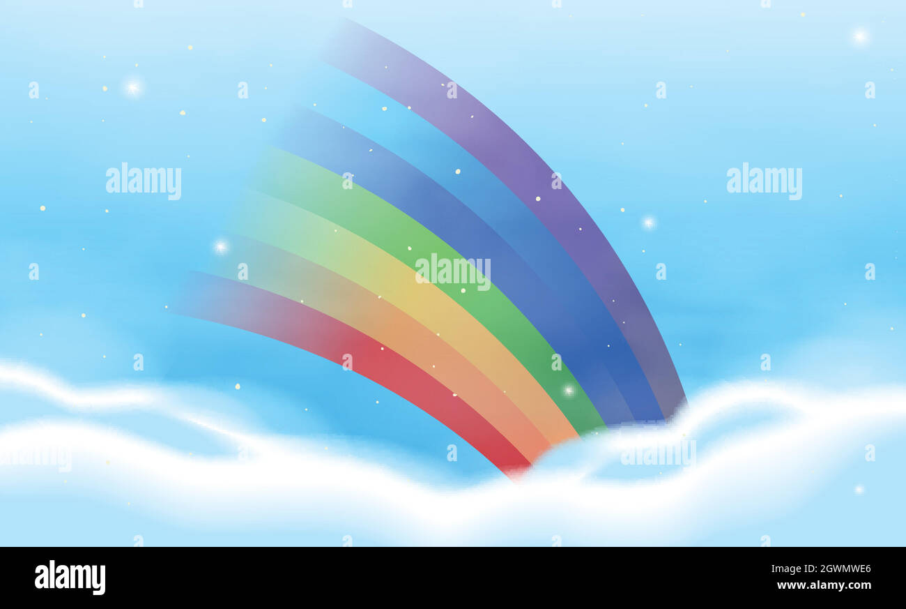 Background design with colorful rainbow Stock Vector Image & Art - Alamy