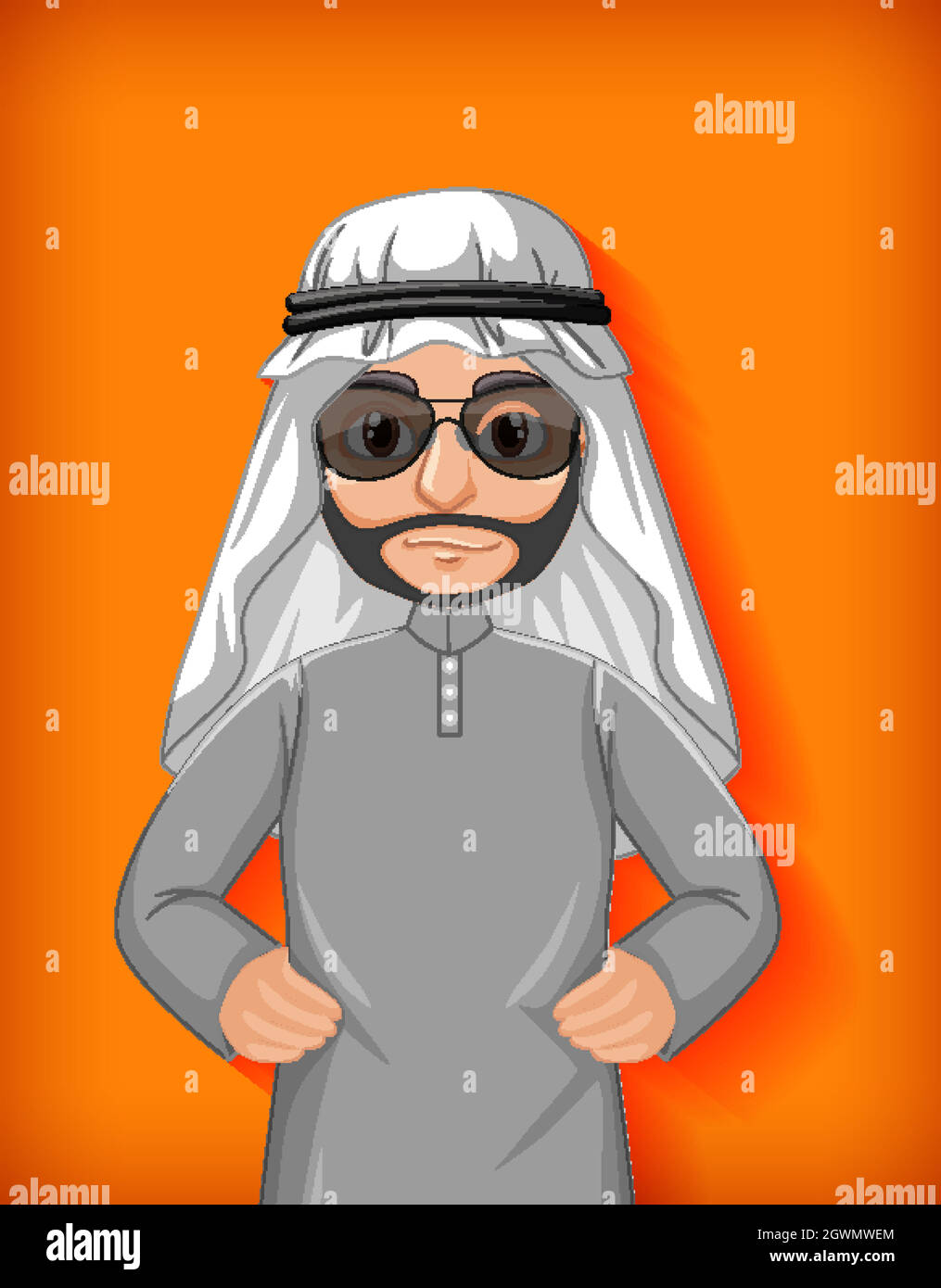 Muslim man cartoon Stock Vector Images - Alamy