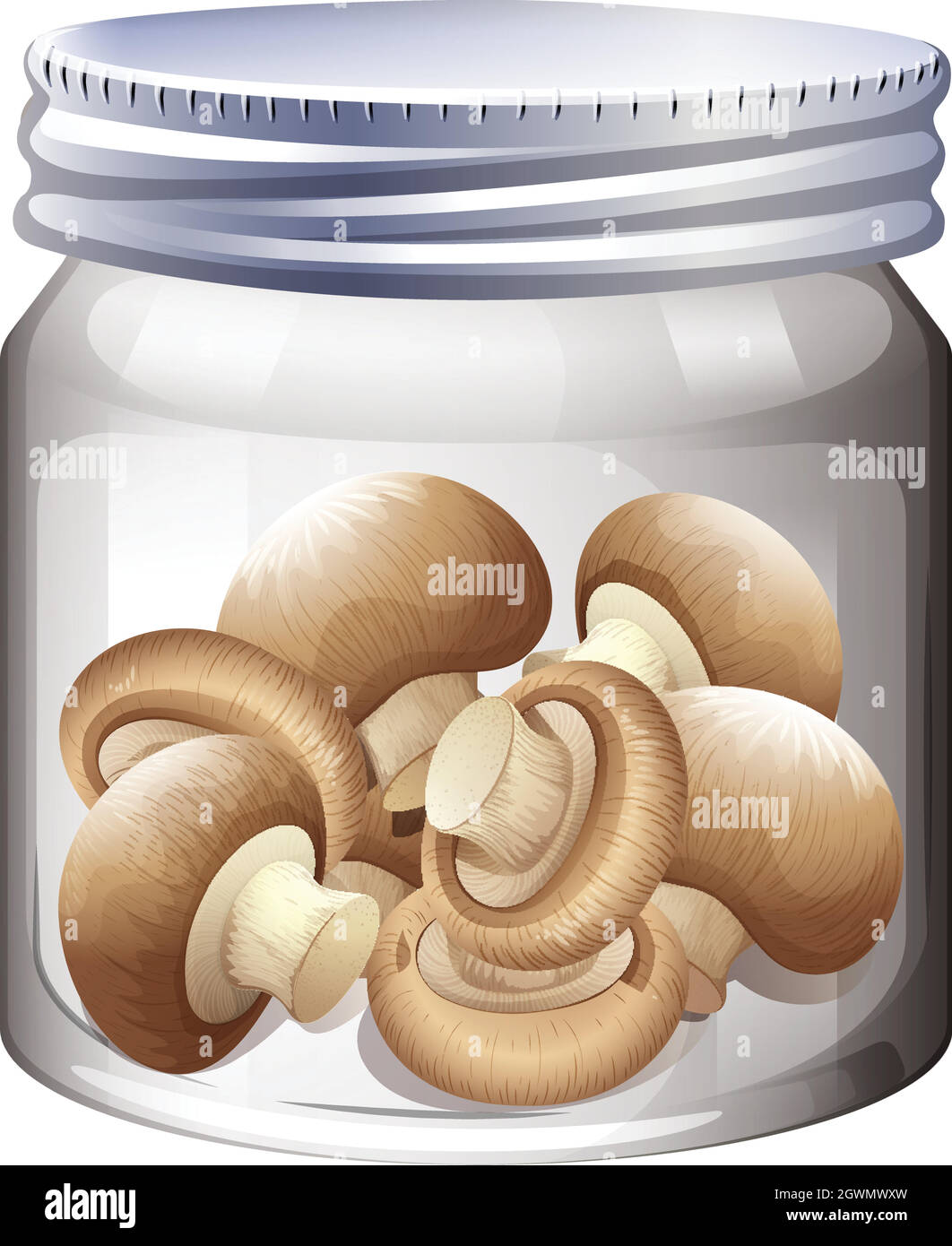 Mushroom fresh Stock Vector Images - Alamy