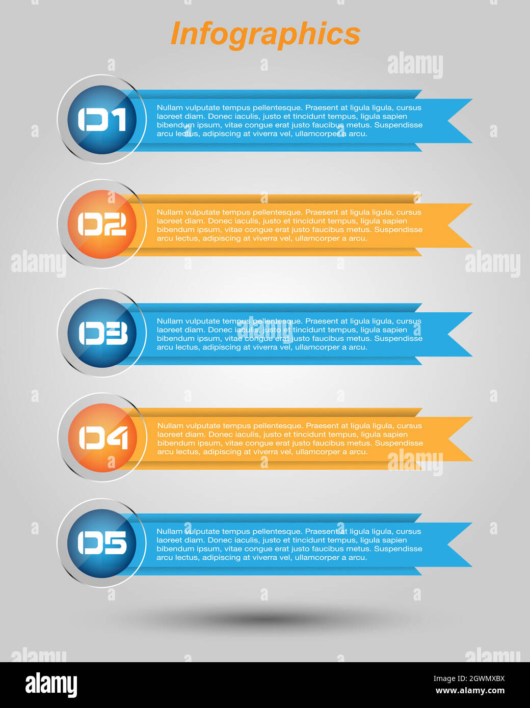 Infographic design template with paper tags Stock Vector Image & Art ...