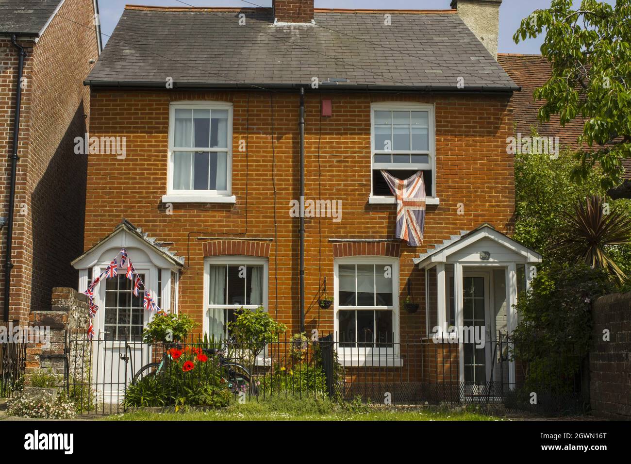 Nice english hous in a Portchester village Stock Photo - Alamy