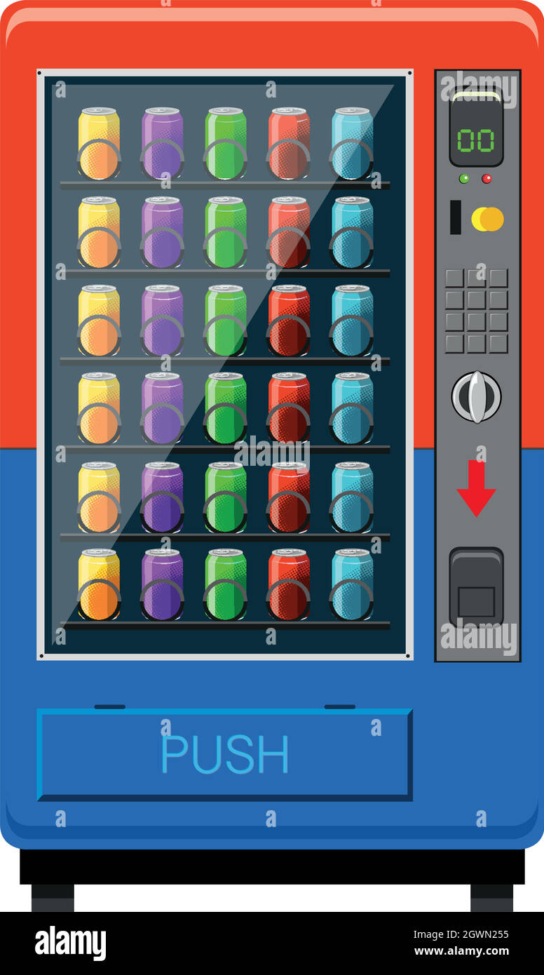 Vending machine soda drink Stock Vector Images - Alamy