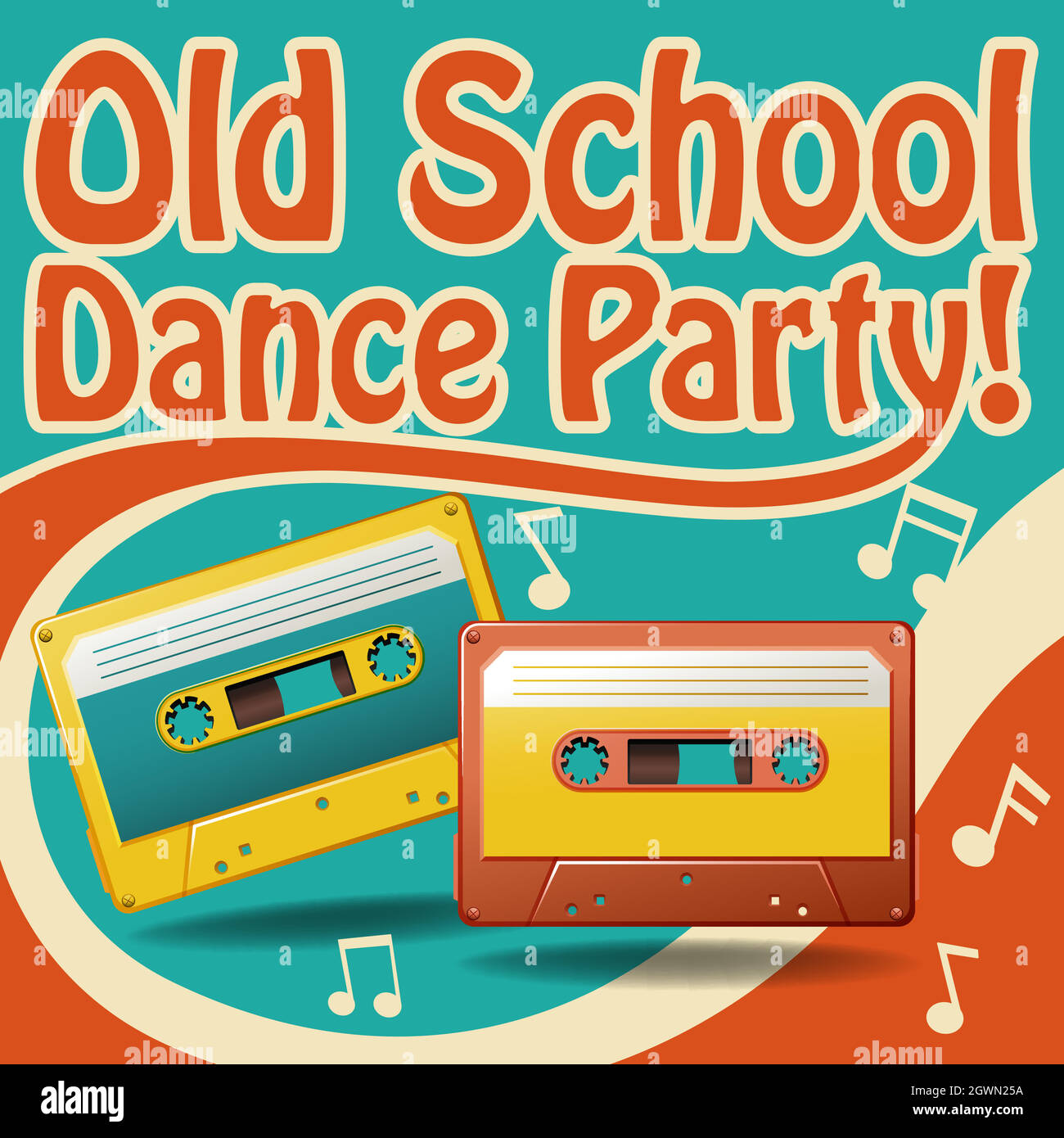 Oldies dancing party Stock Vector Images - Alamy