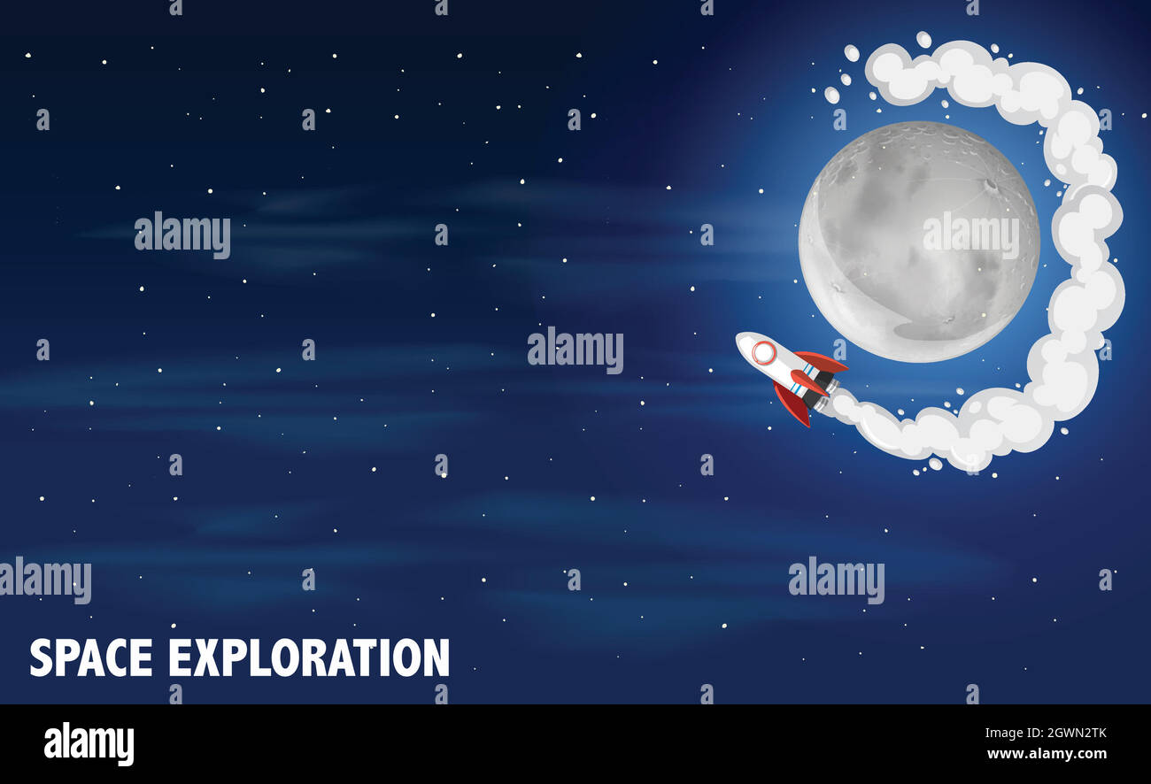 Space exploration scene concept Stock Vector Image & Art - Alamy