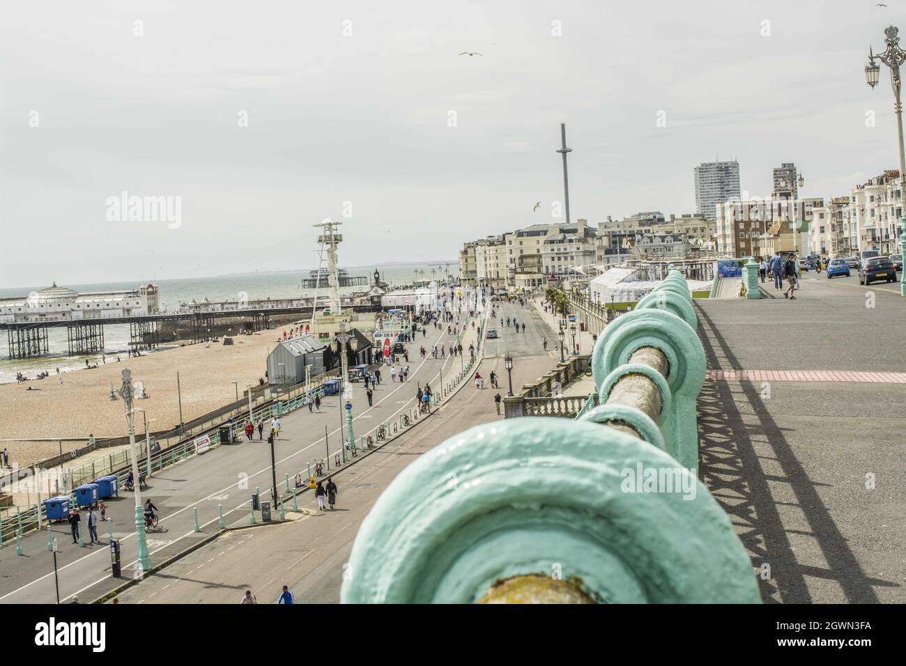 Beach promenade in Brighton and Brighton Palace Pier Stock Photo - Alamy