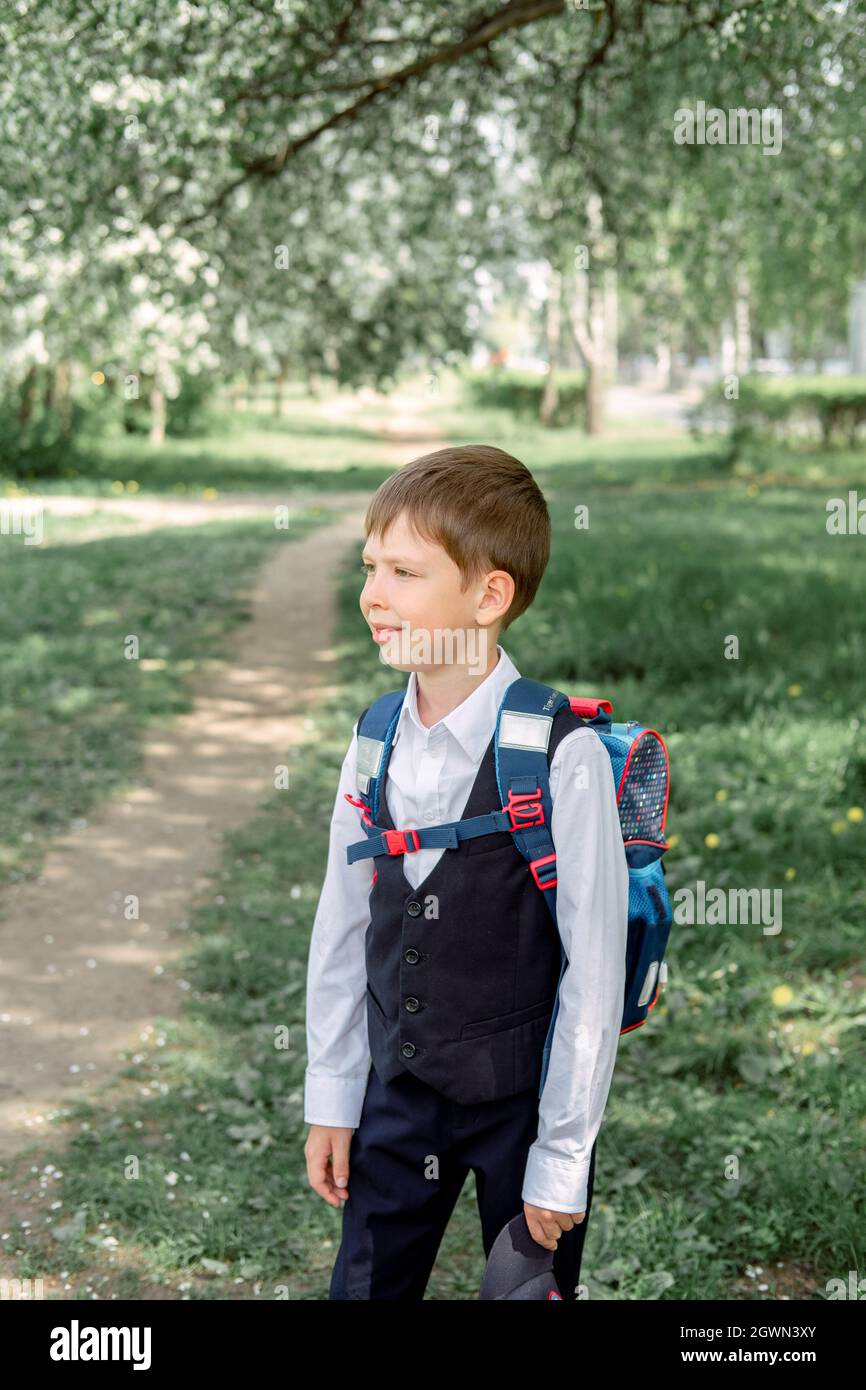 School boy cap uniform hi-res stock photography and images - Alamy