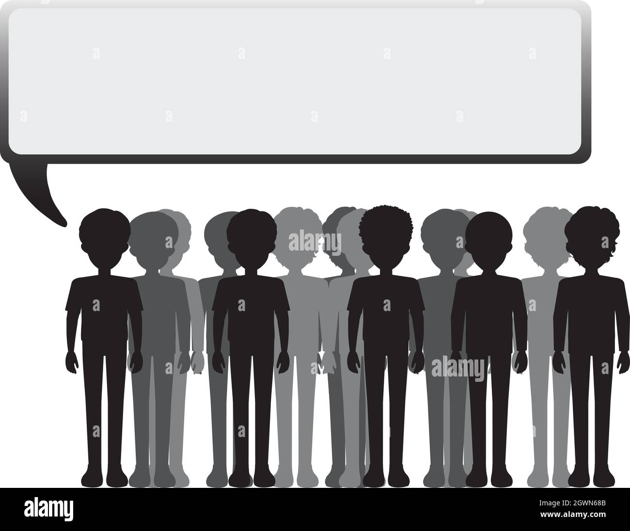 Group standing people men Stock Vector Images - Alamy