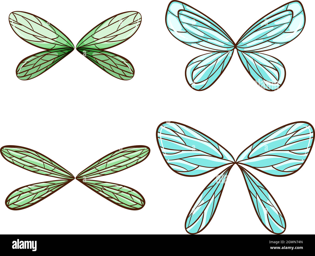 Transparent wing insect Stock Vector Images - Alamy