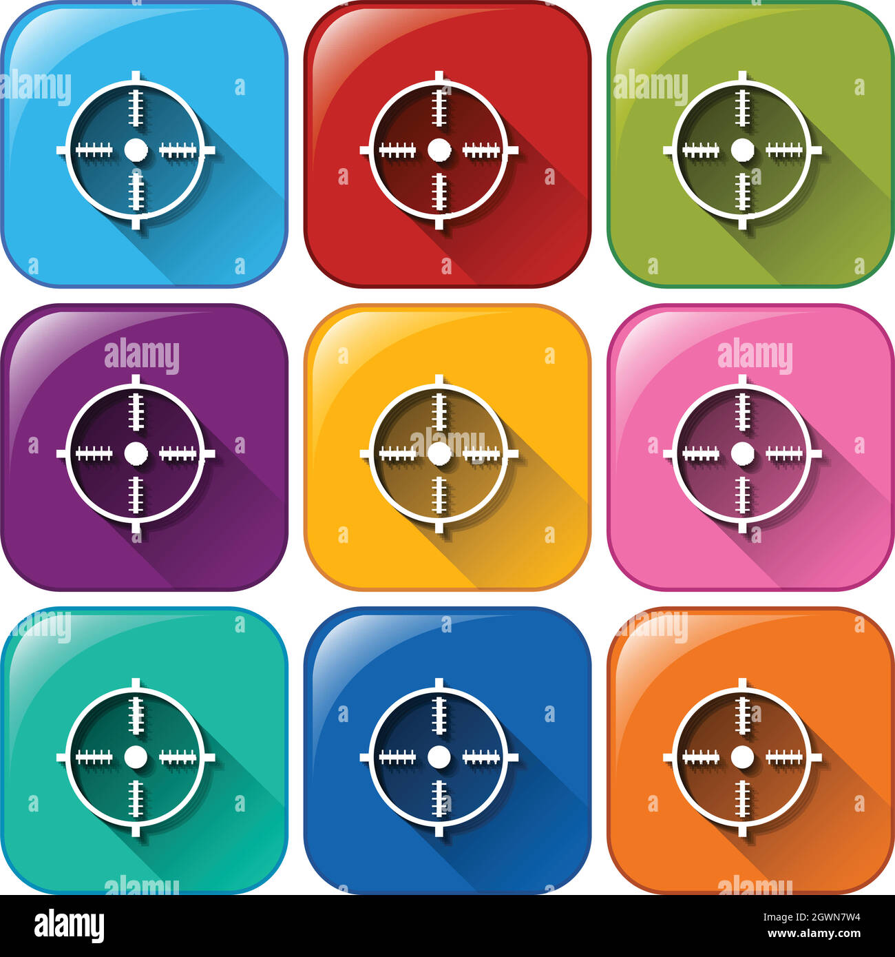 Red dot icons Stock Vector Images - Alamy