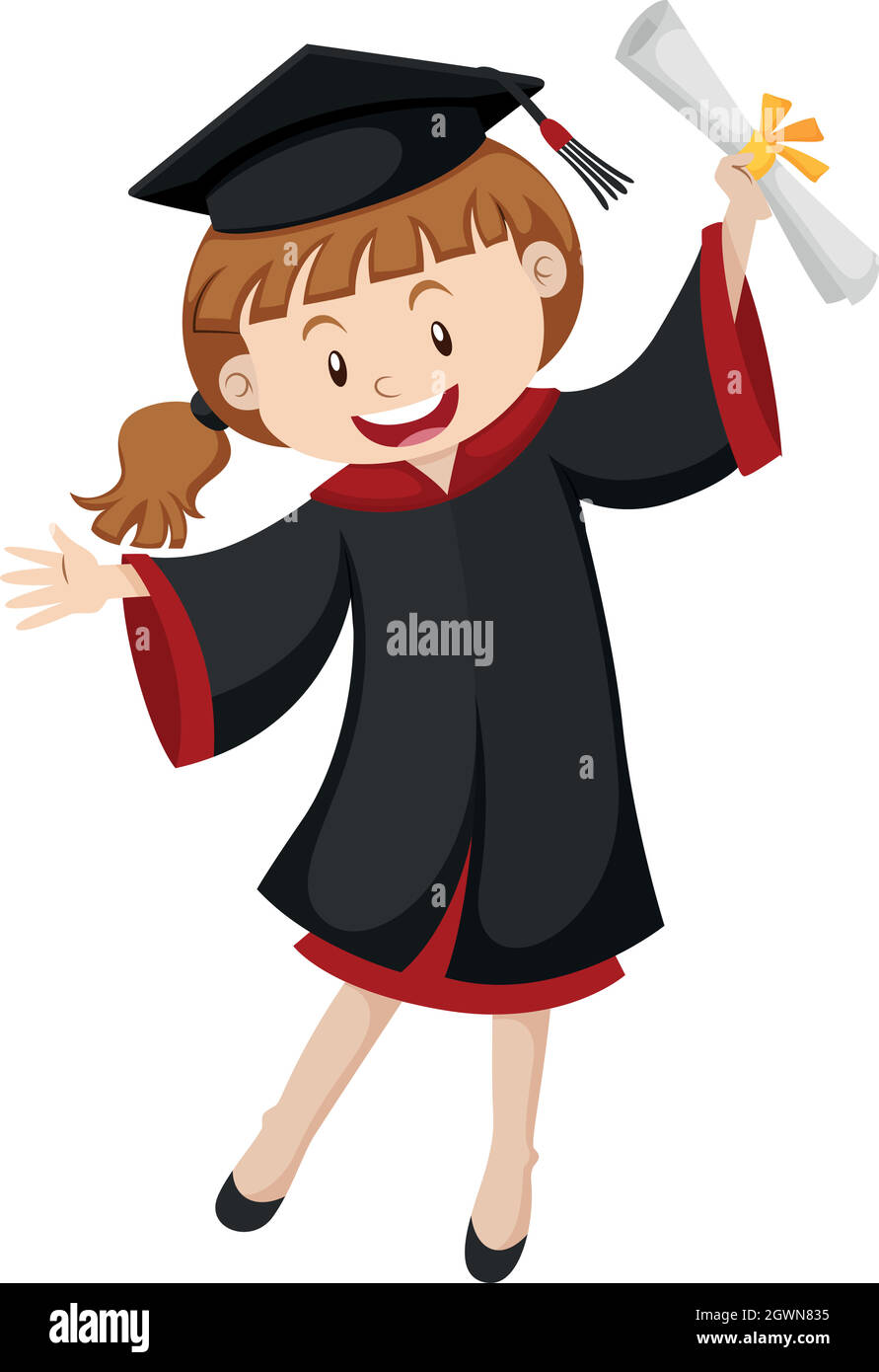 Diploma holding Stock Vector Images - Alamy